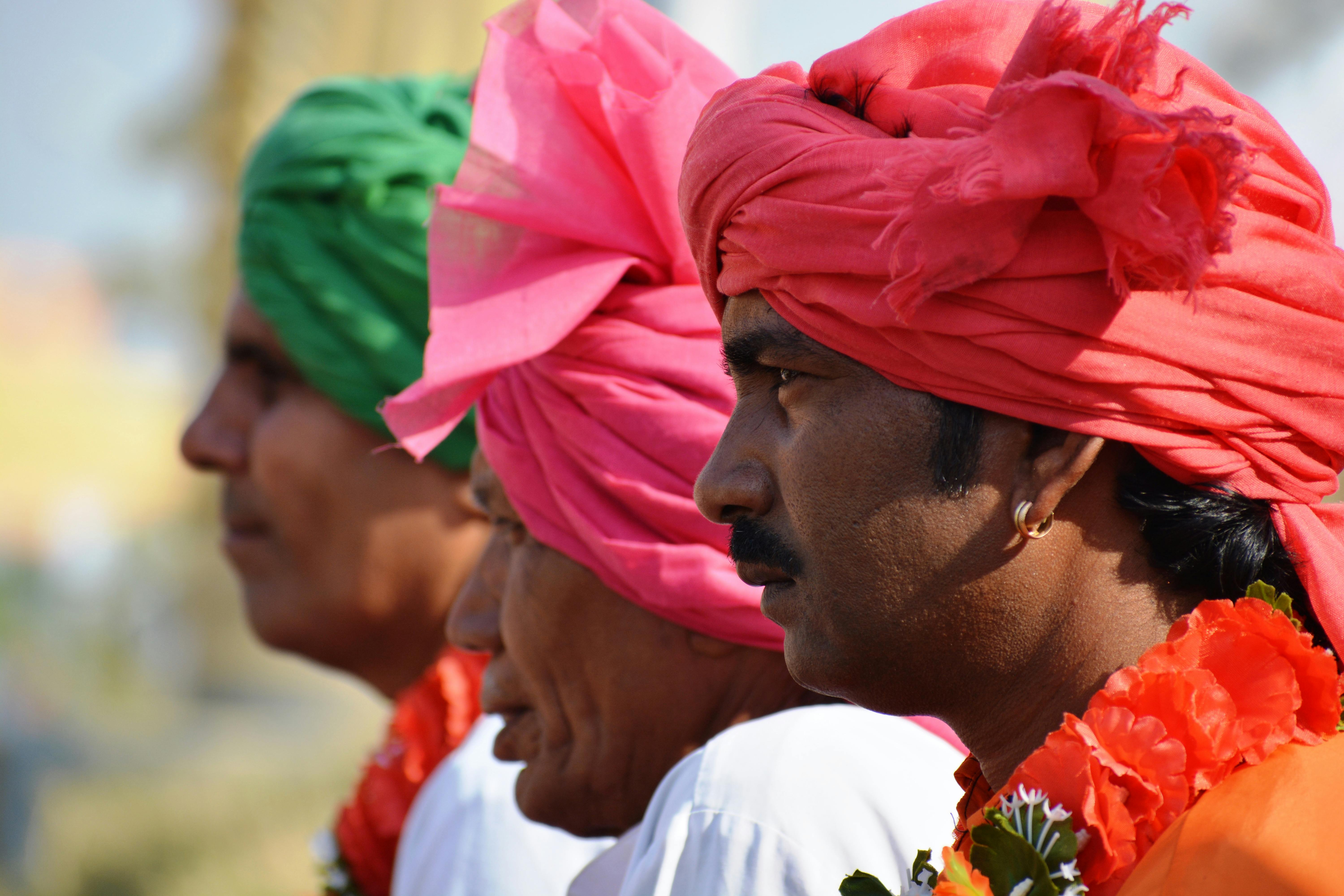Colorful Turbans at Surajkund Mela · Free Stock Photo