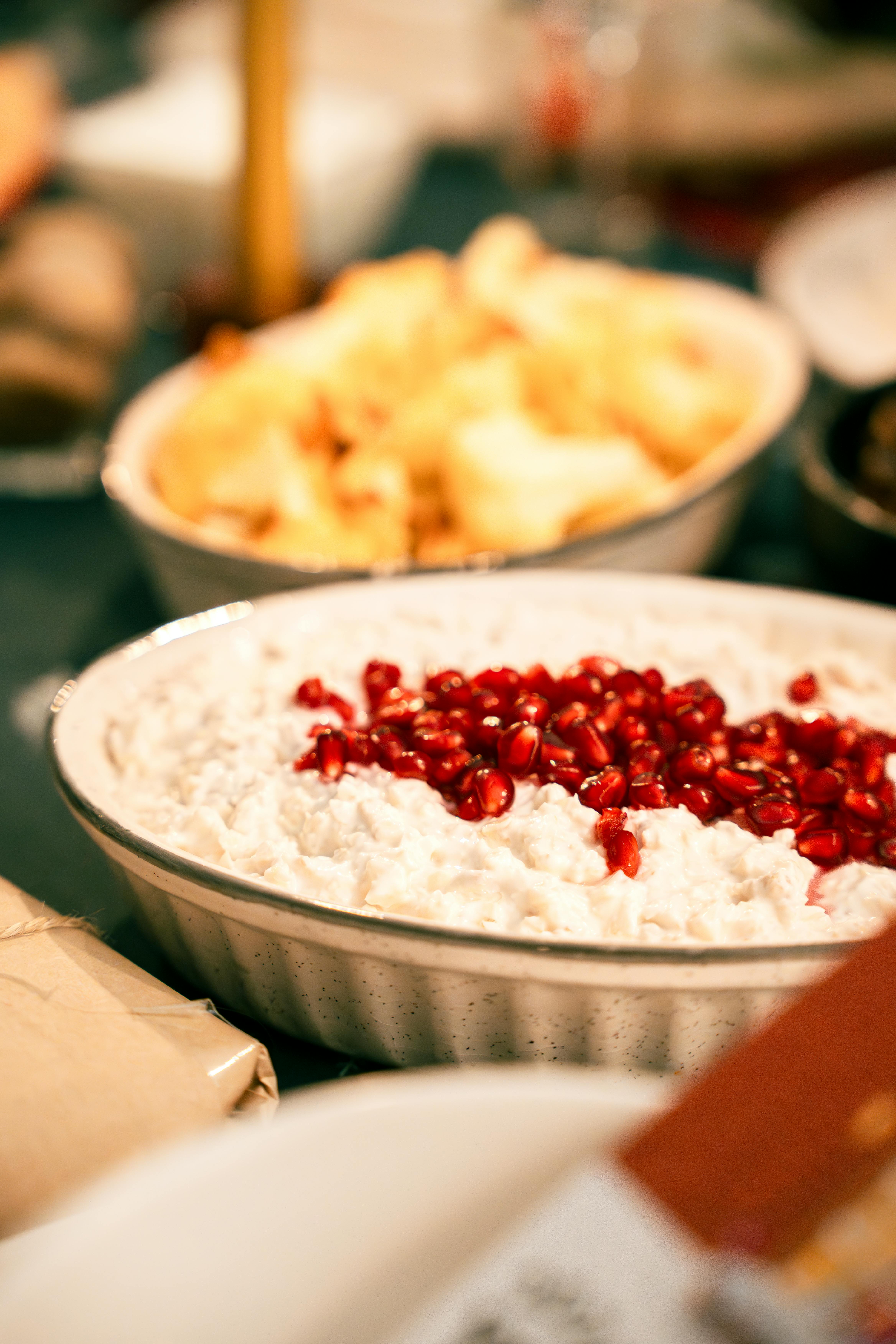Traditional Turkish Rice Pudding with Pomegranate · Free Stock Photo