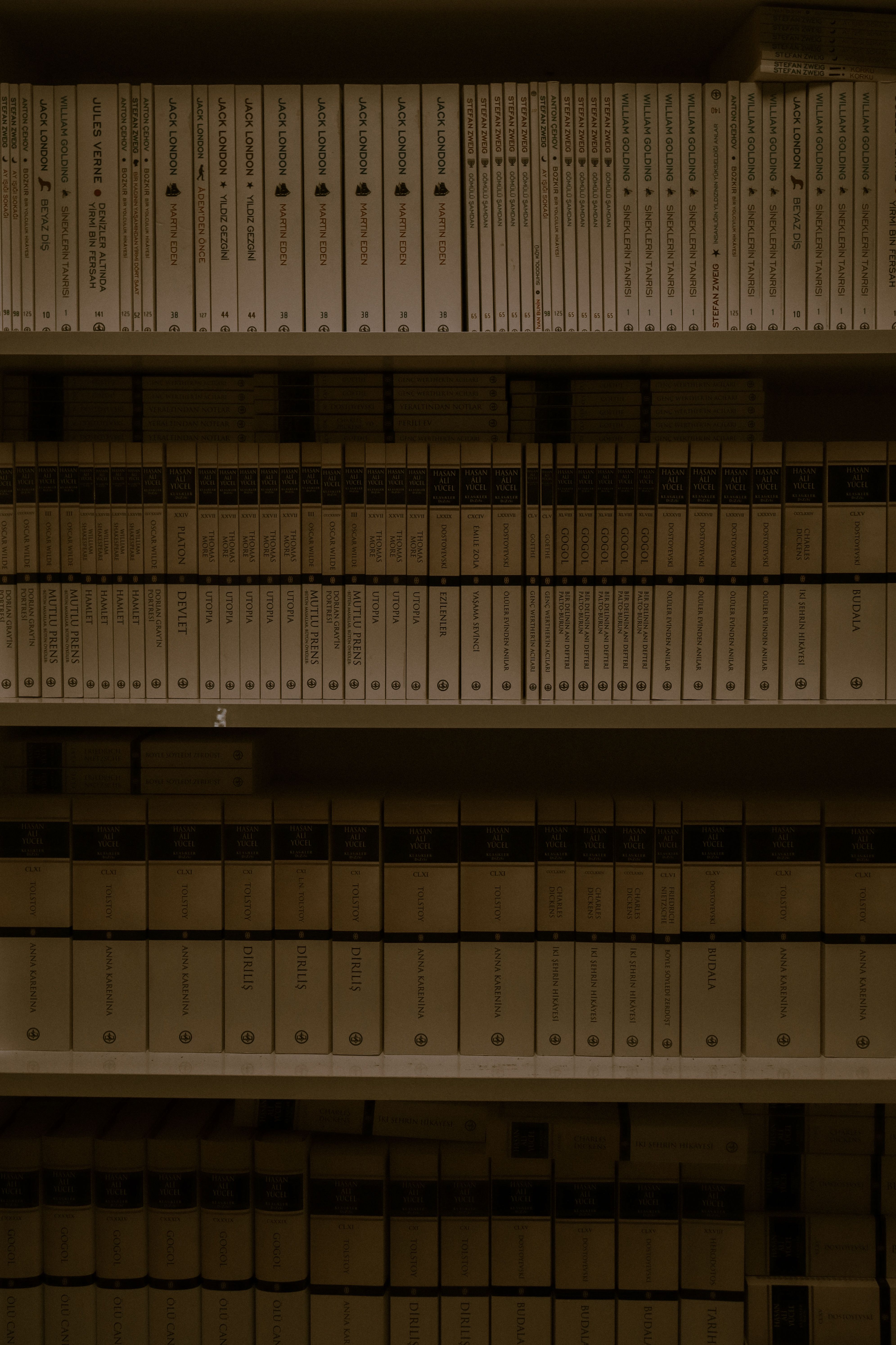Monochrome Library Shelf with Vintage Books · Free Stock Photo