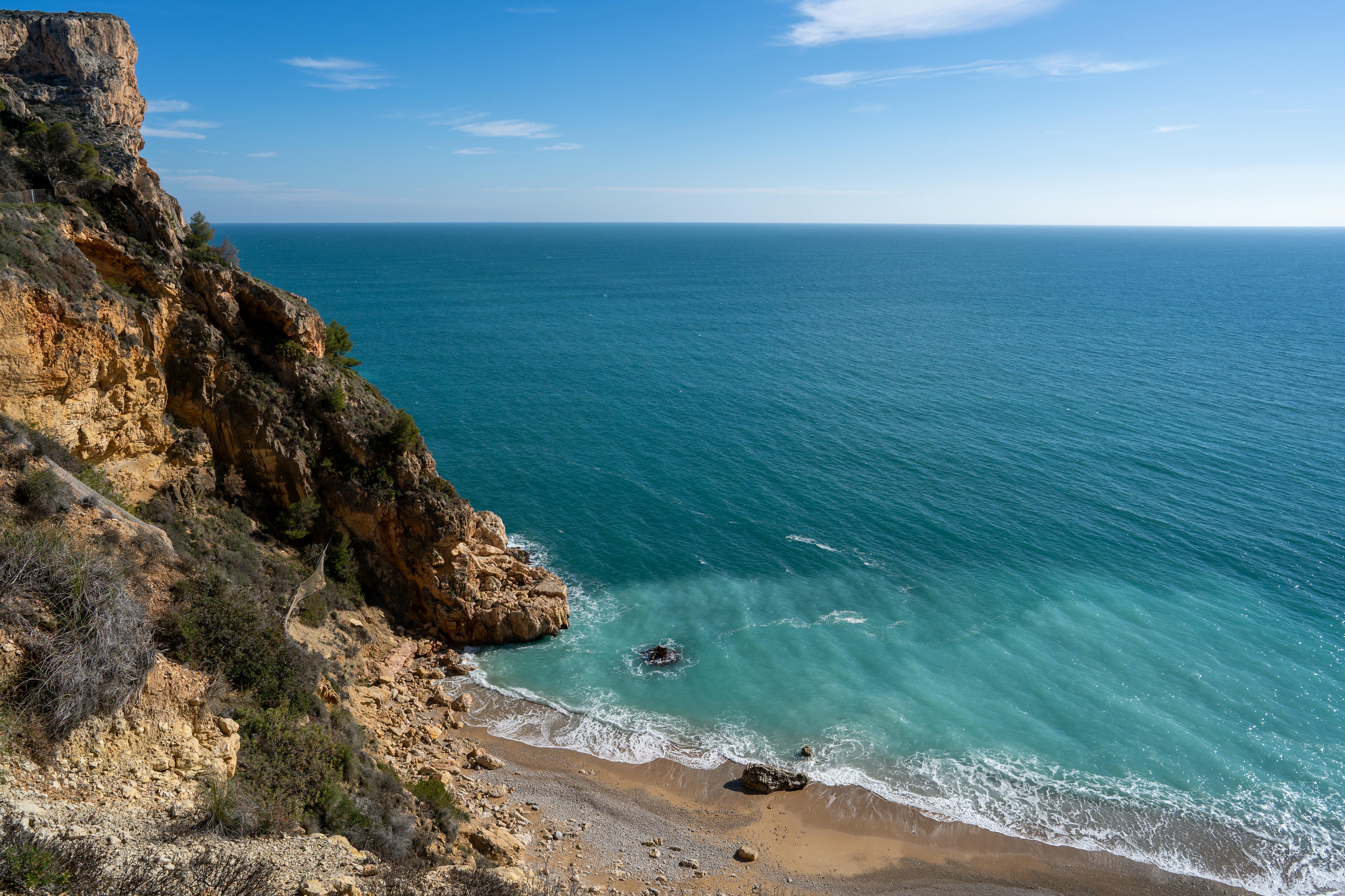 Majestic Cliffs and Turquoise Waters of Benitachell · Free Stock Photo