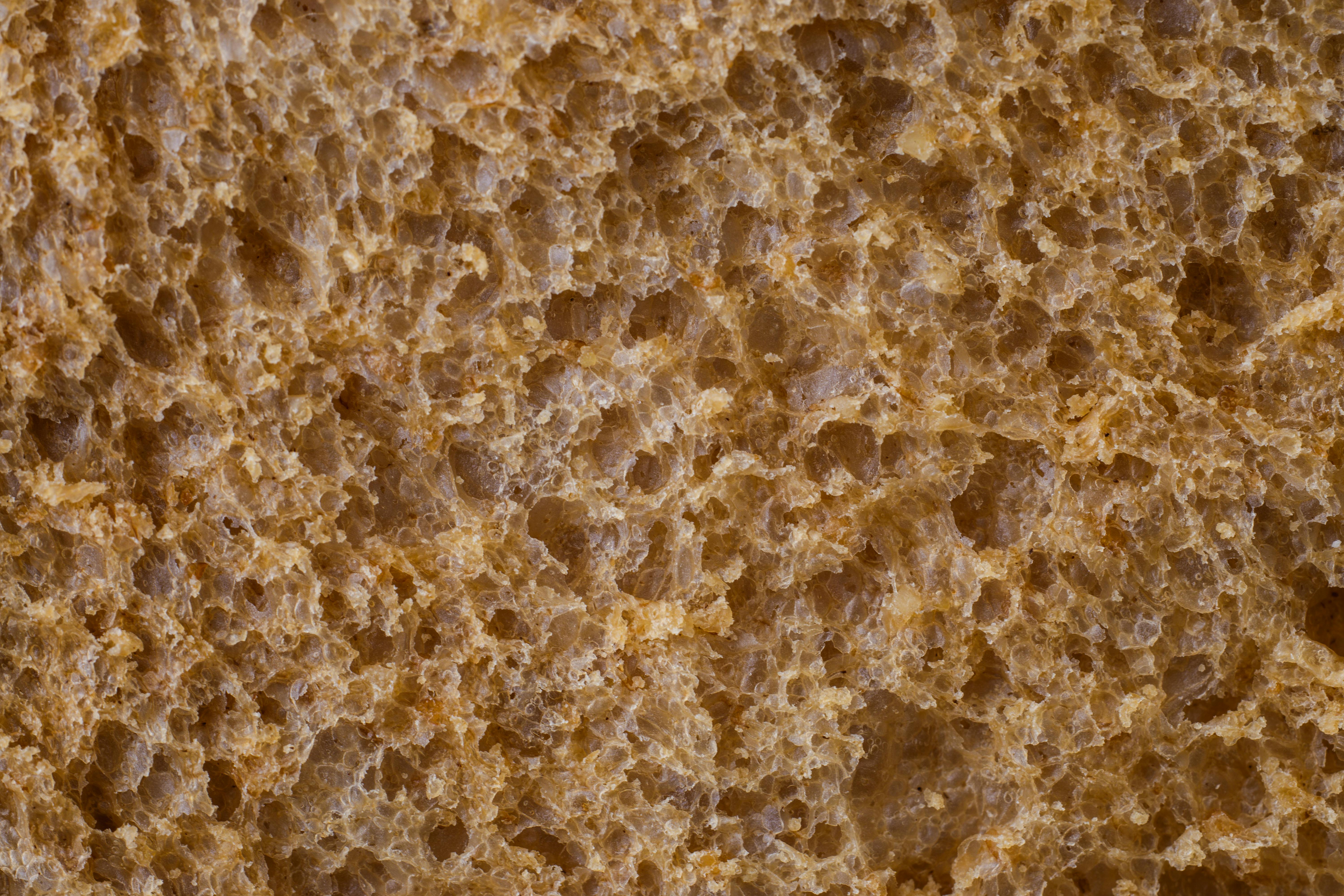 Textura De Primer Plano De La Superficie Del Pan Integral · Foto de ...