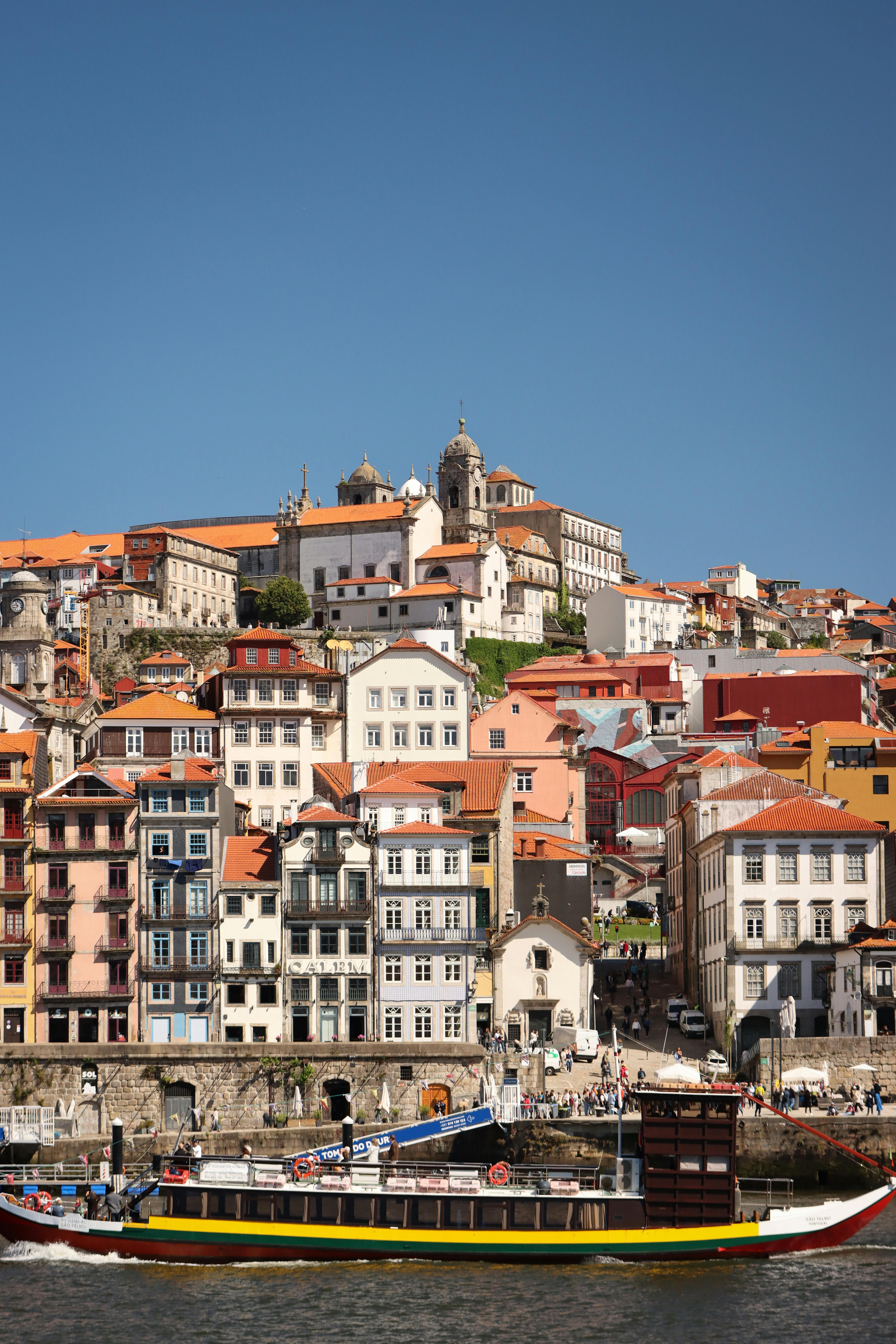 Colorful Ribeira Waterfront in Porto, Portugal · Free Stock Photo