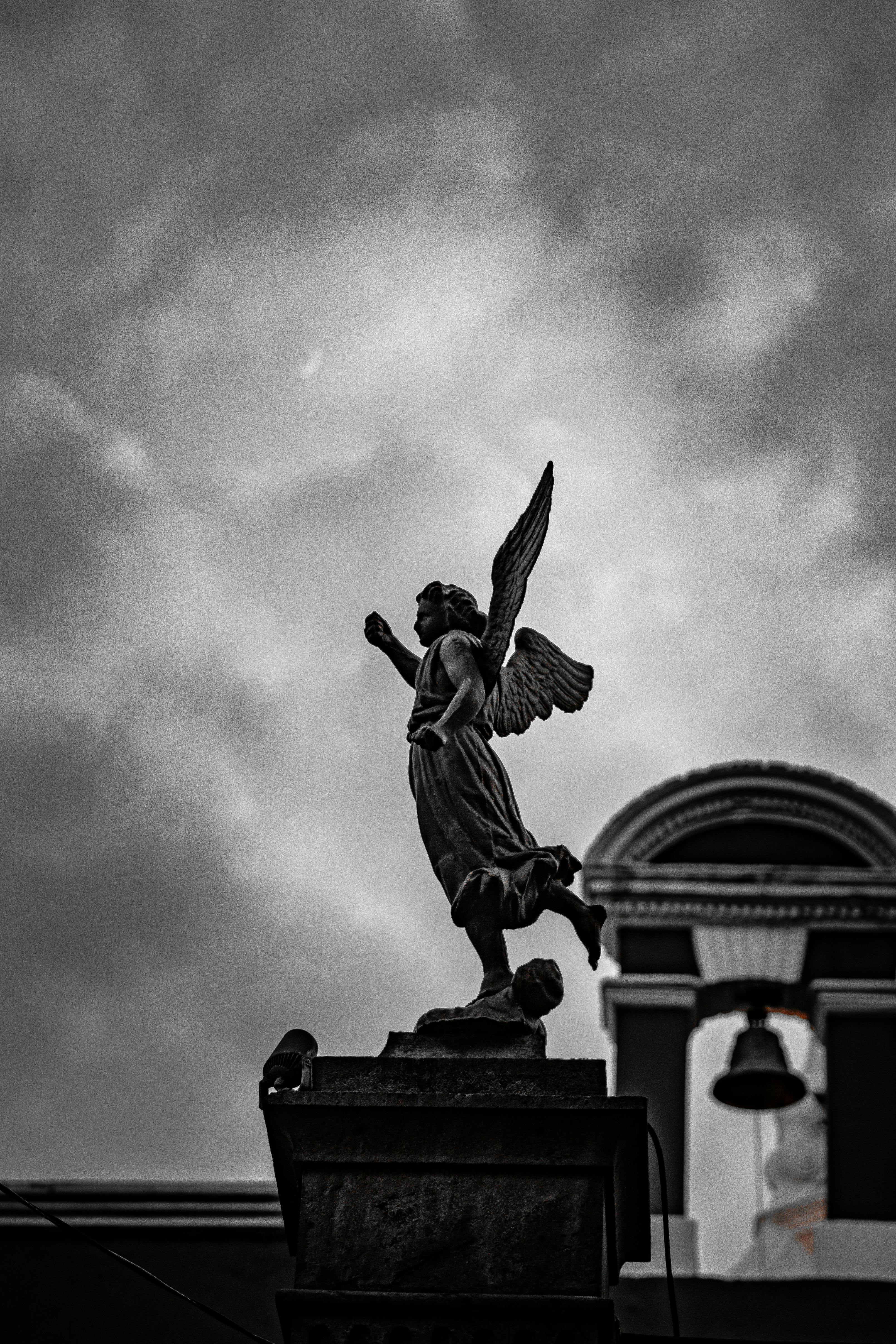 Dramatic Angel Statue in Heroica Puebla · Free Stock Photo