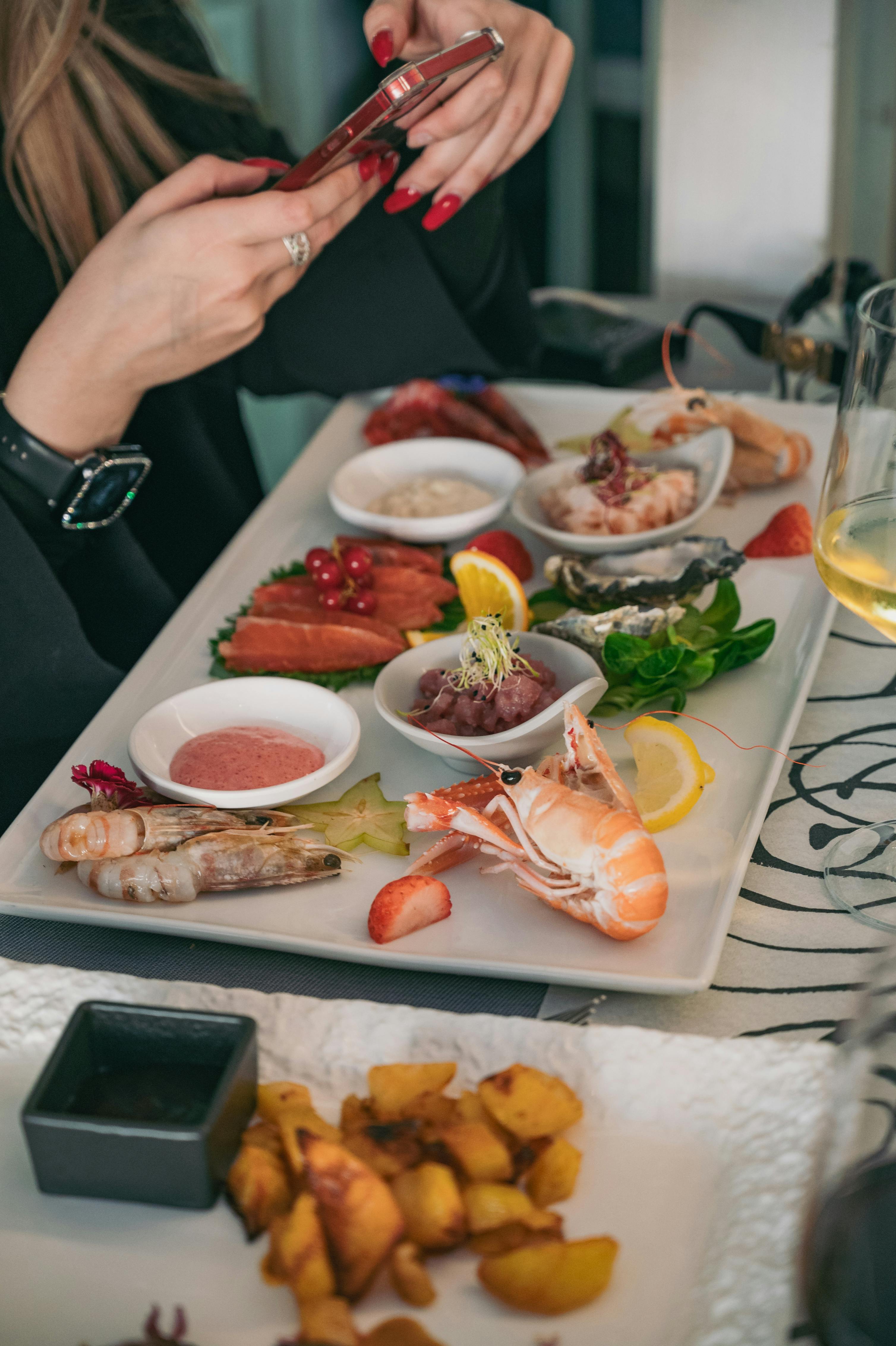 Gourmet Seafood Dish with Fresh Ingredients · Free Stock Photo