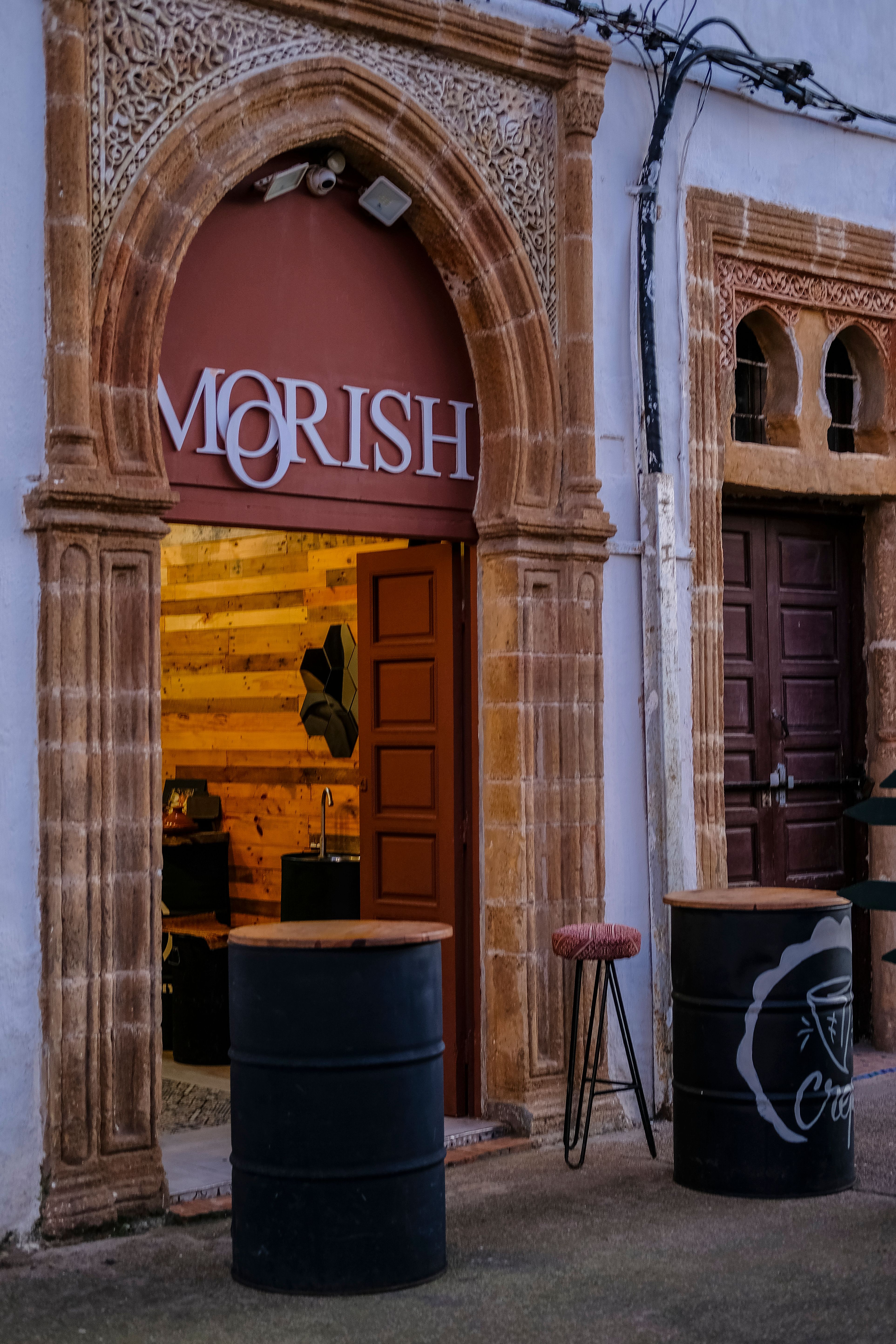 Traditional Moroccan Café Entrance in Rabat · Free Stock Photo