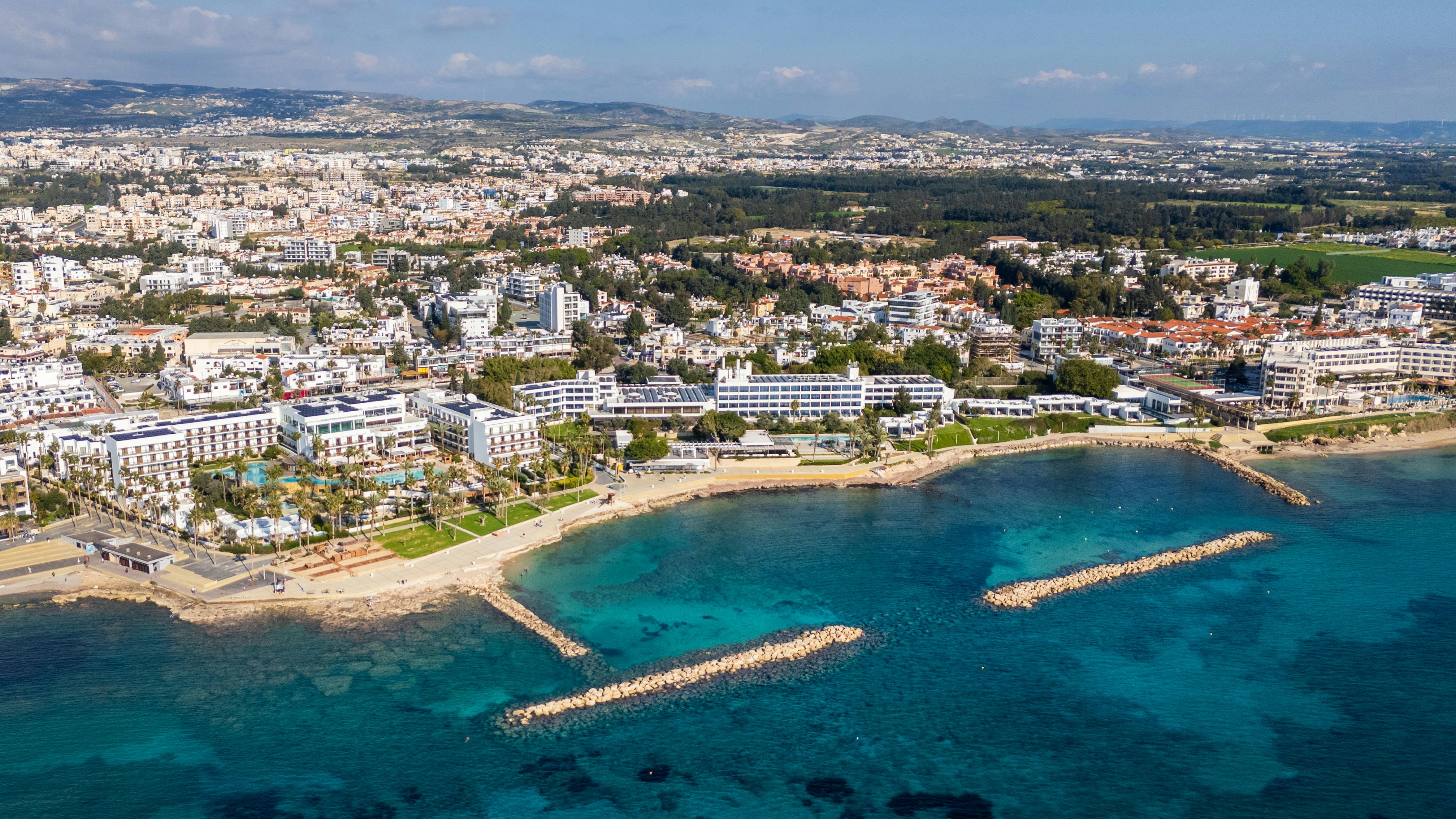 Aerial View of Paphos Seaside, Cyprus · Free Stock Photo