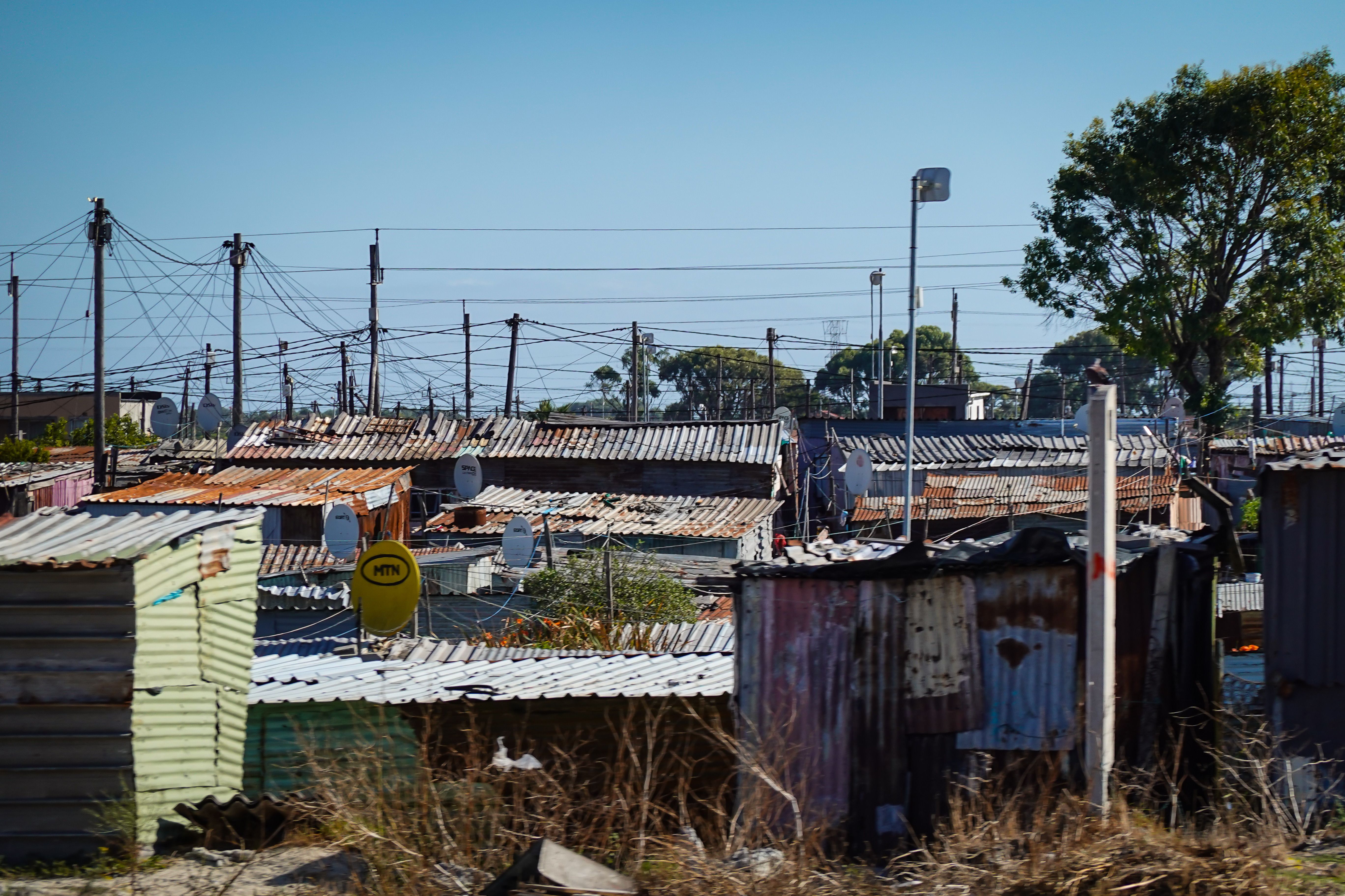 Aerial View of Informal Settlement with Rooftops · Free Stock Photo