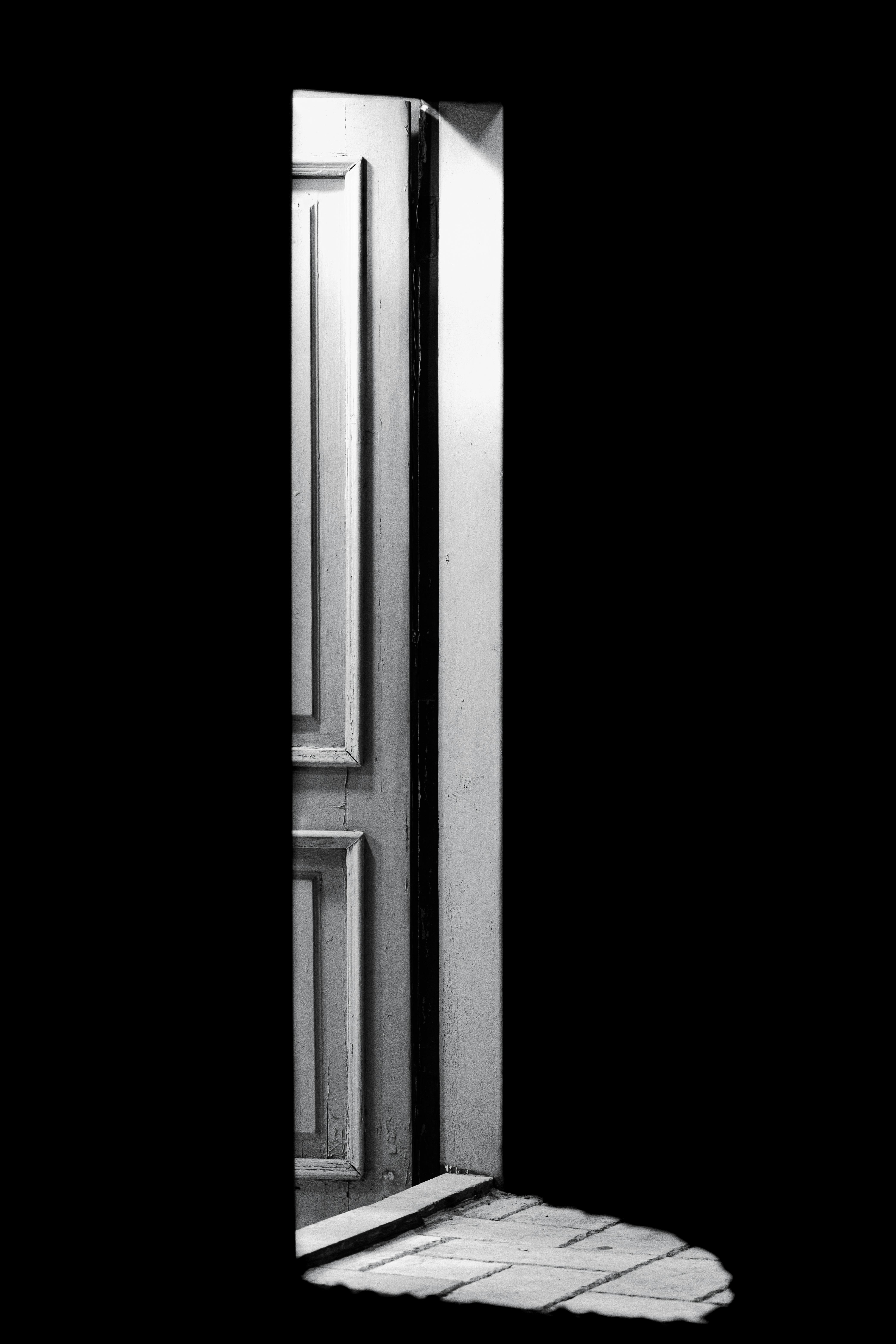 Open Doorway with Light and Shadows · Free Stock Photo