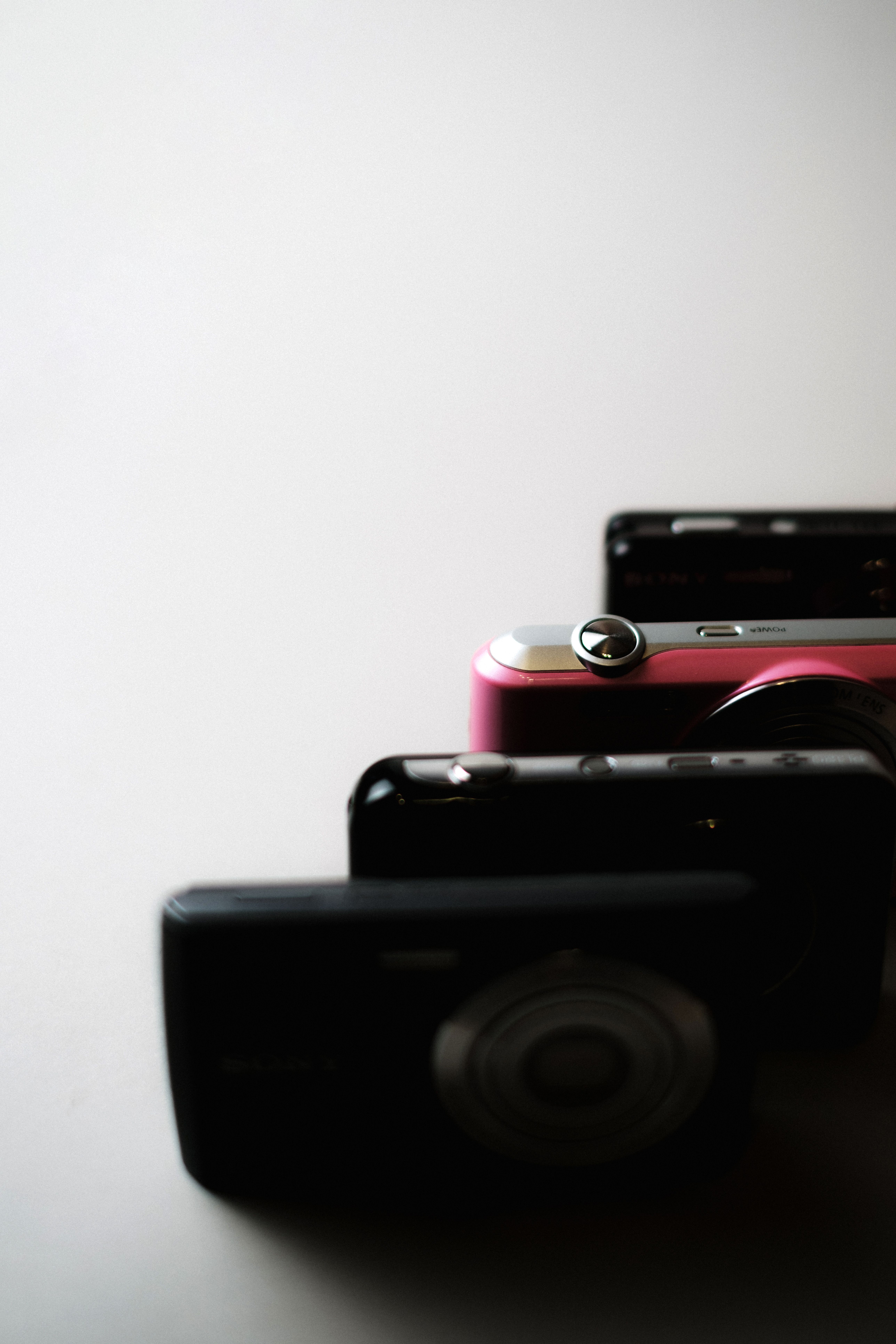 Collection of Vintage Compact Digital Cameras · Free Stock Photo