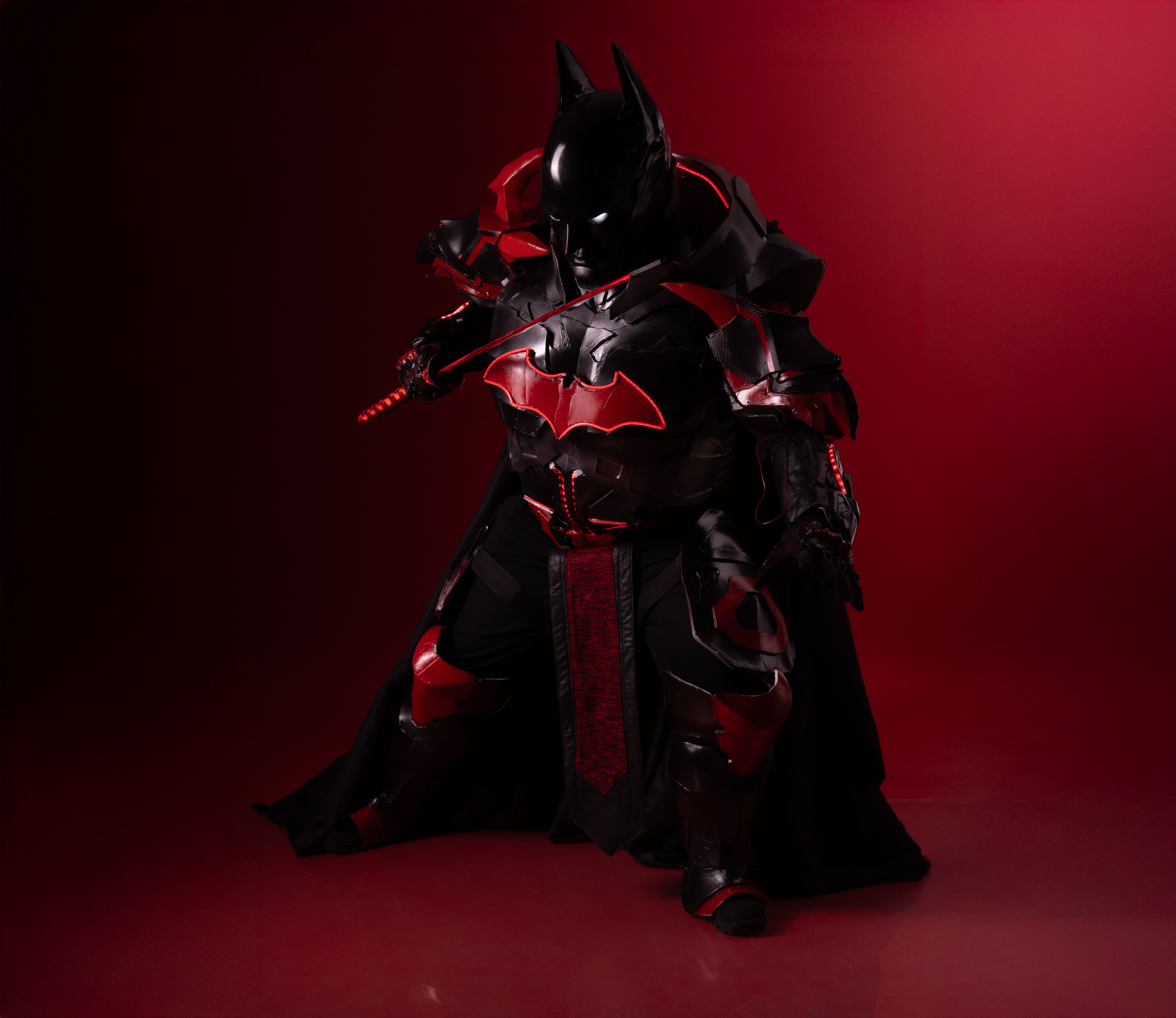 Epic Black and Red Cosplay of Iconic Character · Free Stock Photo