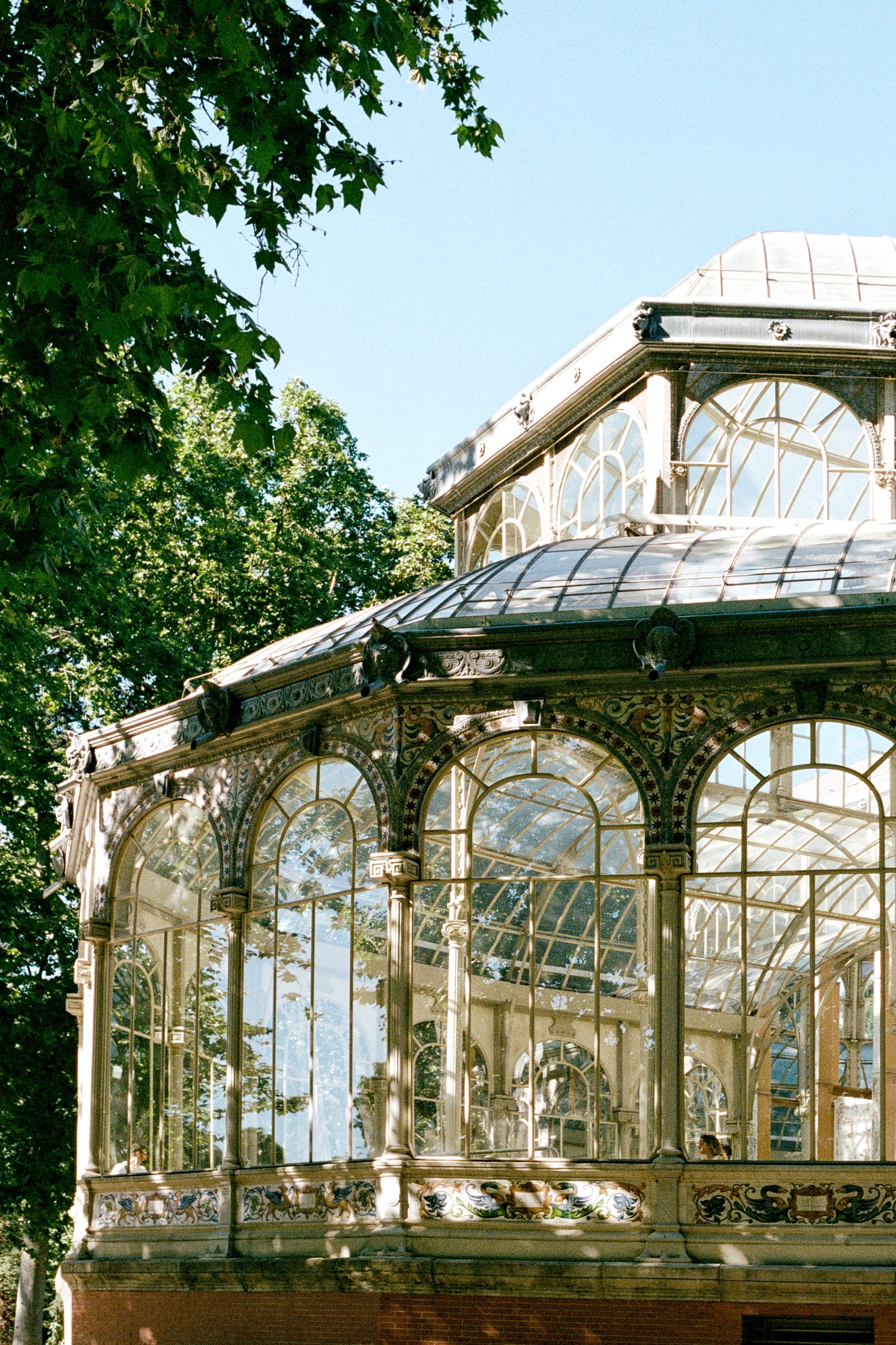Elegant Glass Pavilion in Lush Green Park · Free Stock Photo