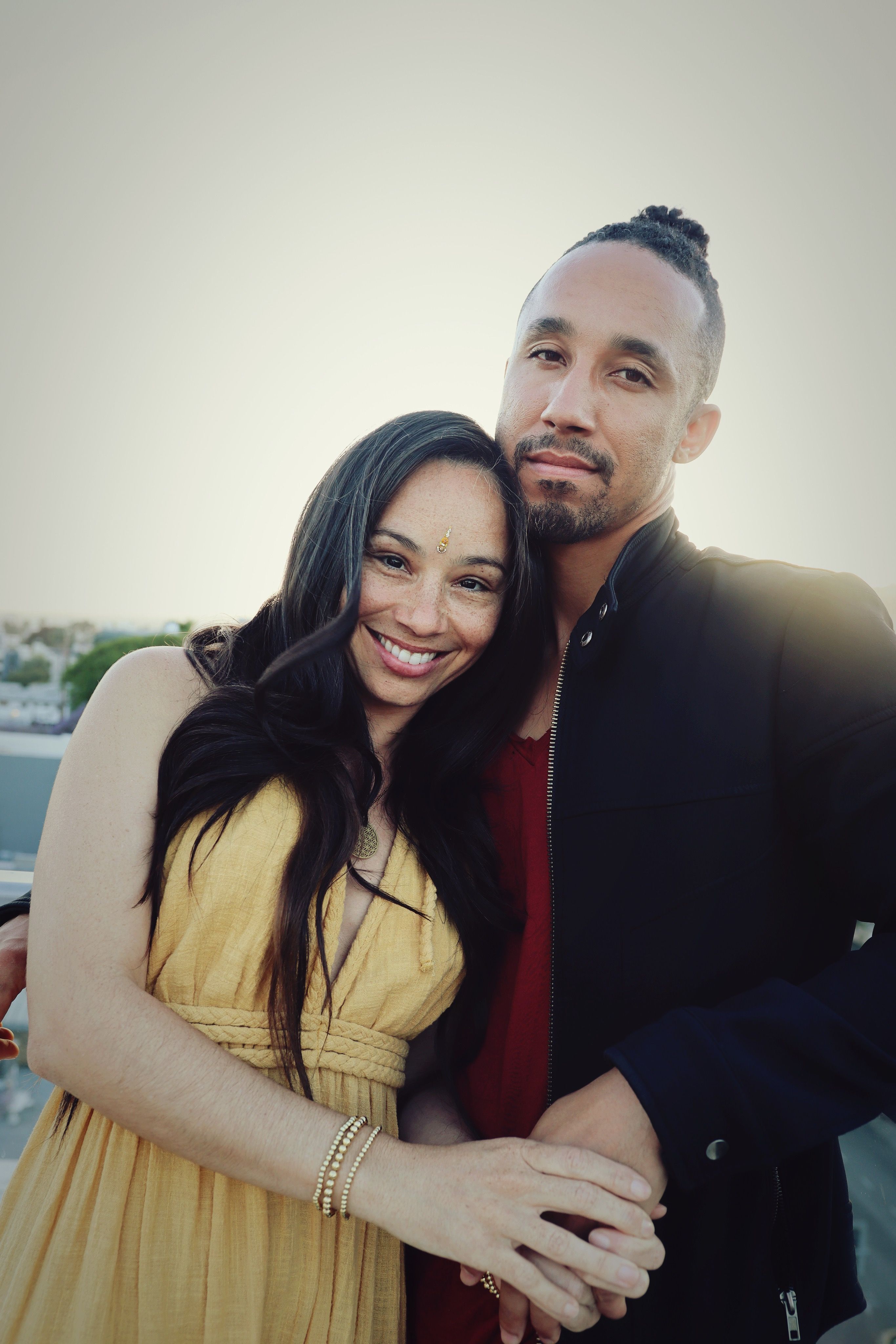 Love in Los Angeles: Affectionate Couple Portrait · Free Stock Photo