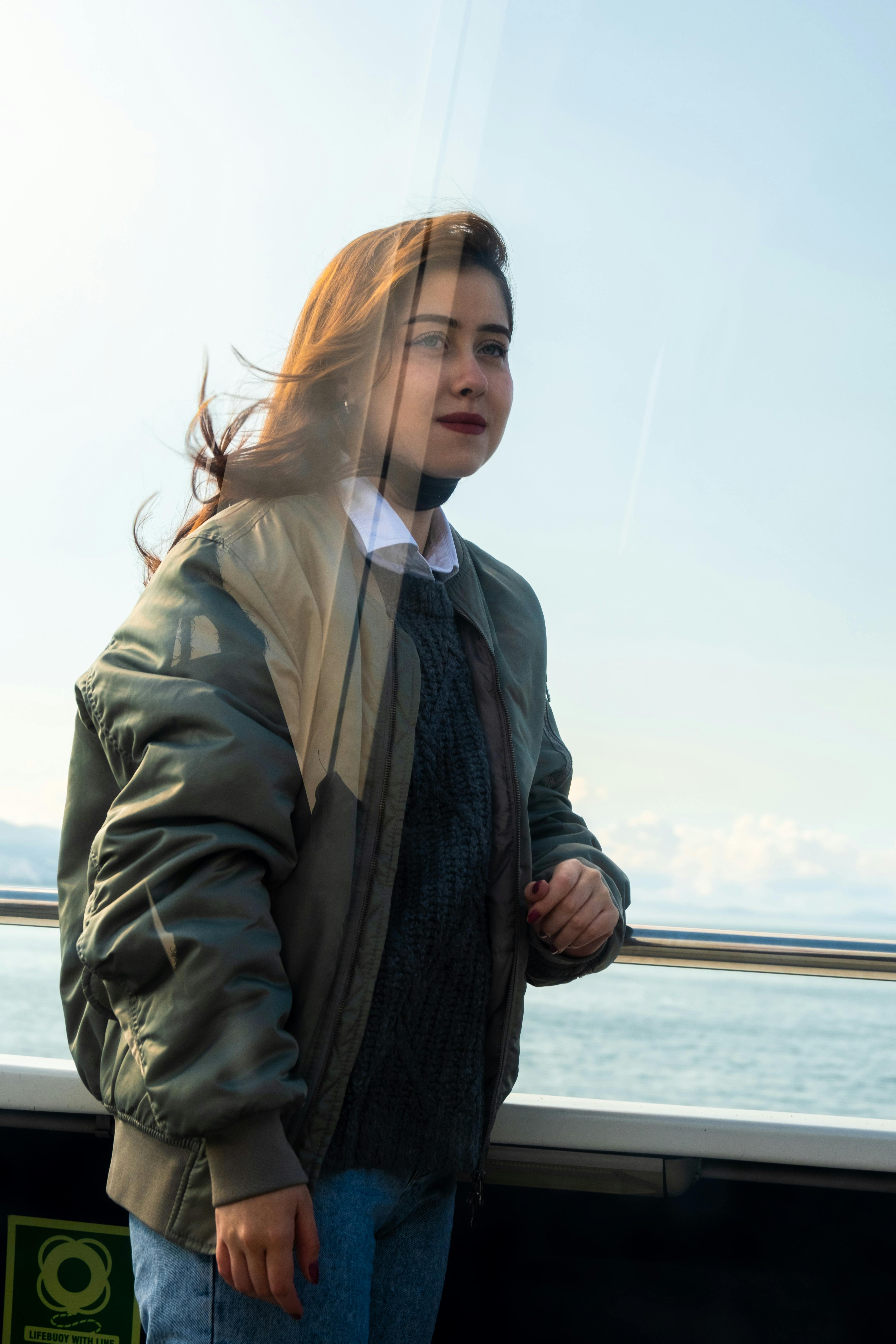 Woman on a Ferry in Izmir, Türkiye · Free Stock Photo