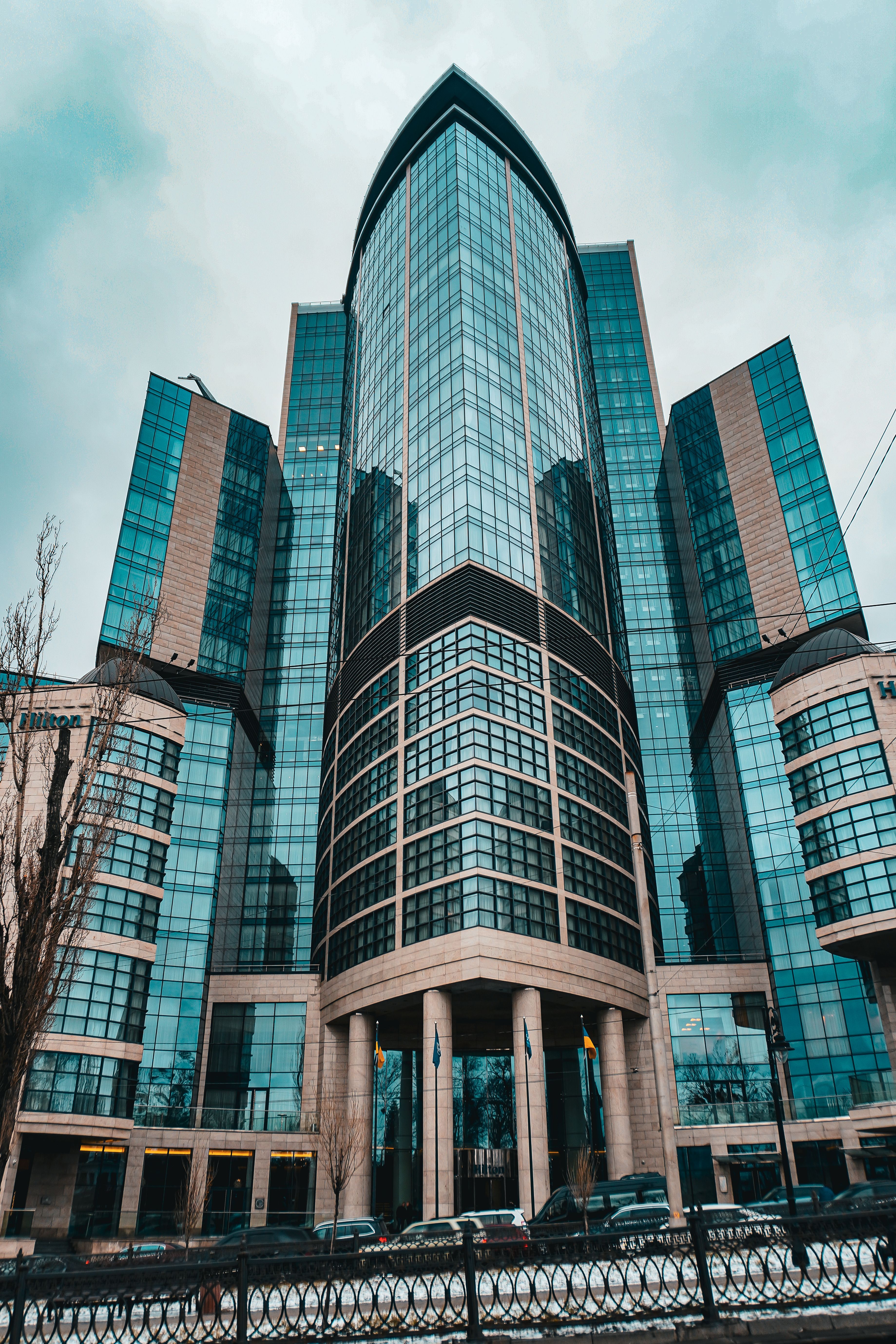 Contemporary Glass Skyscraper in Kyiv, Ukraine · Free Stock Photo