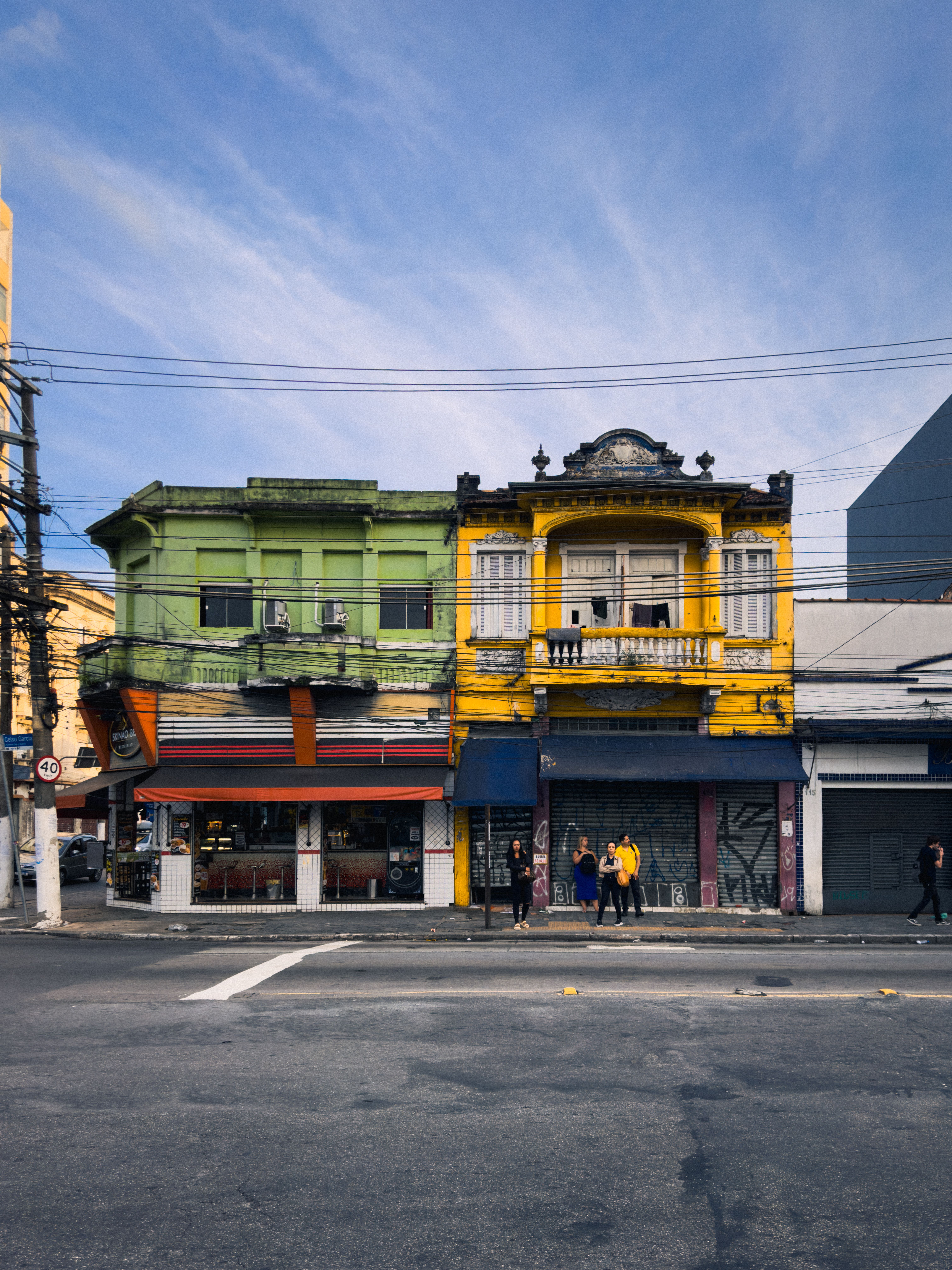 Colorful Colonial Buildings on Urban Street · Free Stock Photo