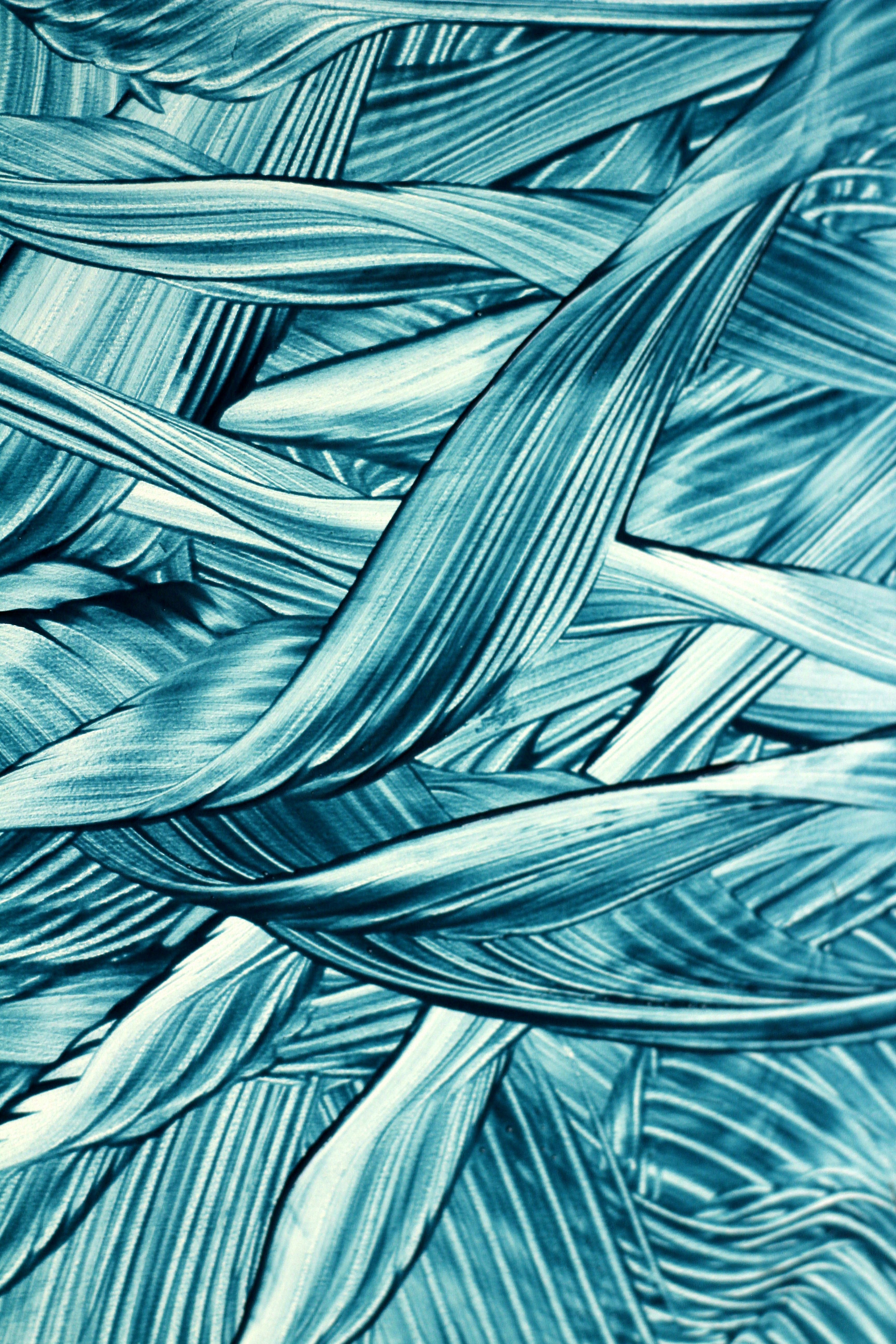 Abstract Blue Leaf Texture Pattern Design · Free Stock Photo