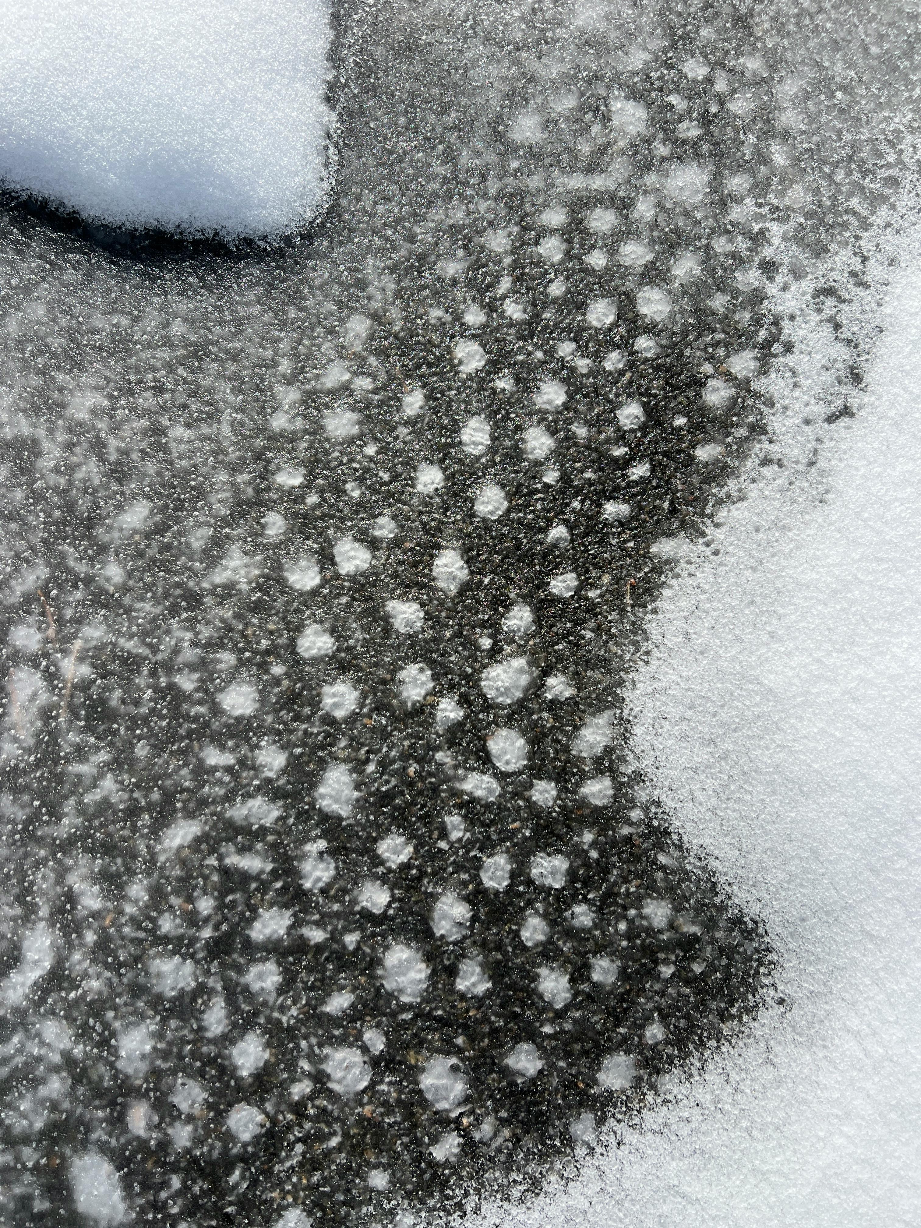 Abstract Snow Patterns on Icy Surface · Free Stock Photo