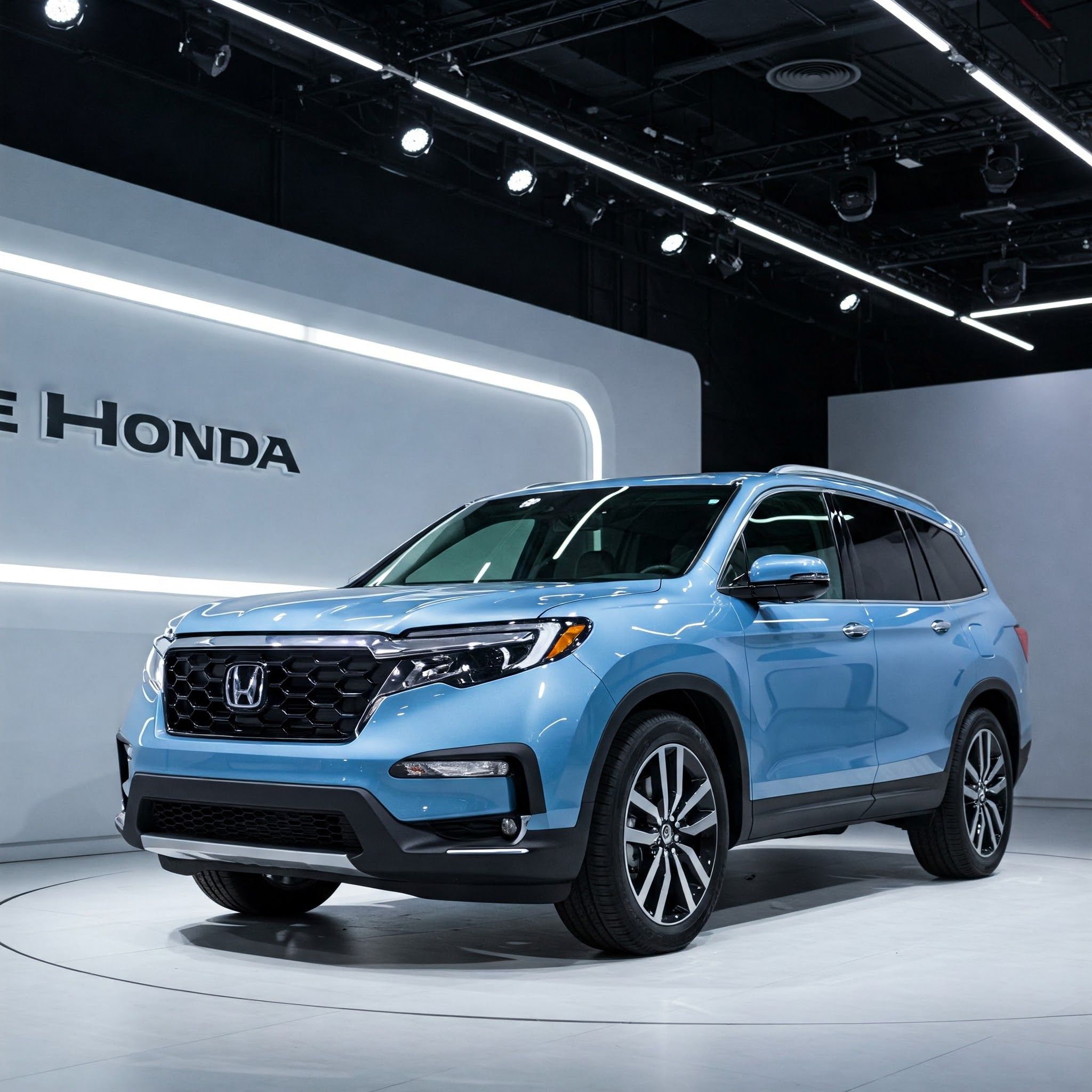 2025 Honda Pilot SUV at Auto Show · Free Stock Photo
