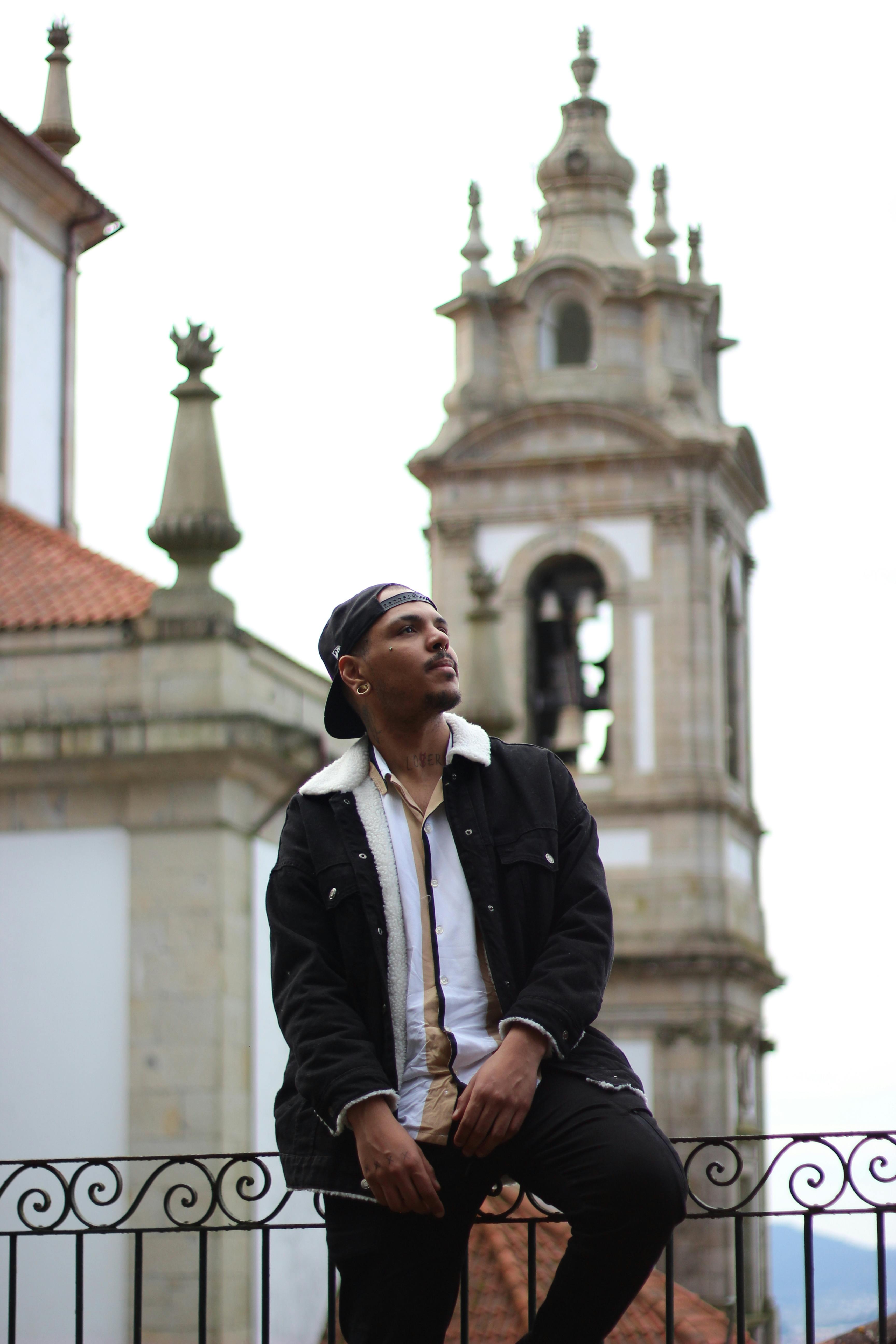 Contemplative Portrait in Historic Braga, Portugal · Free Stock Photo