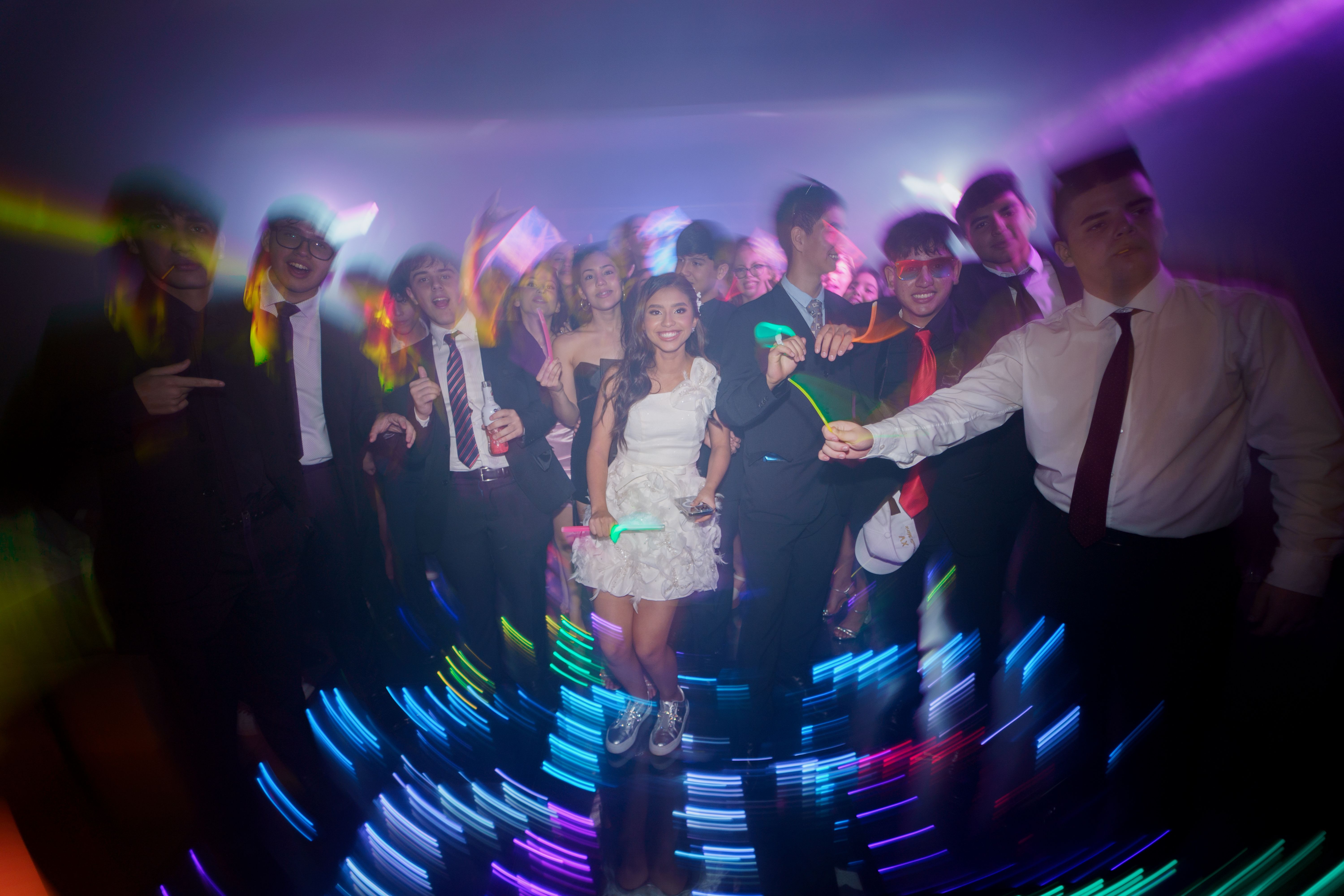 Energetic Youth Party with Bright Lights · Free Stock Photo