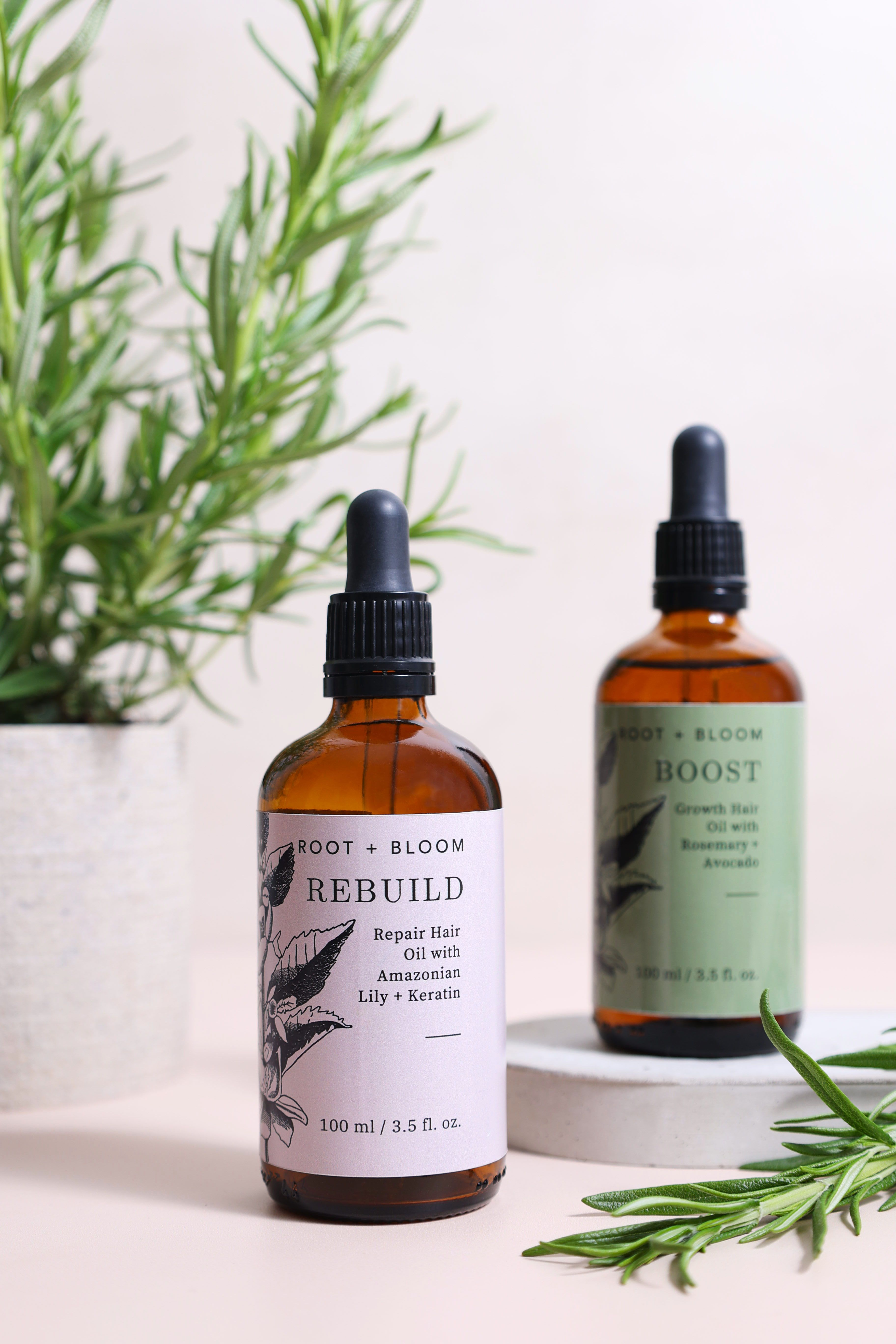Natural Hair Oil Bottles With Keratin · Free Stock Photo