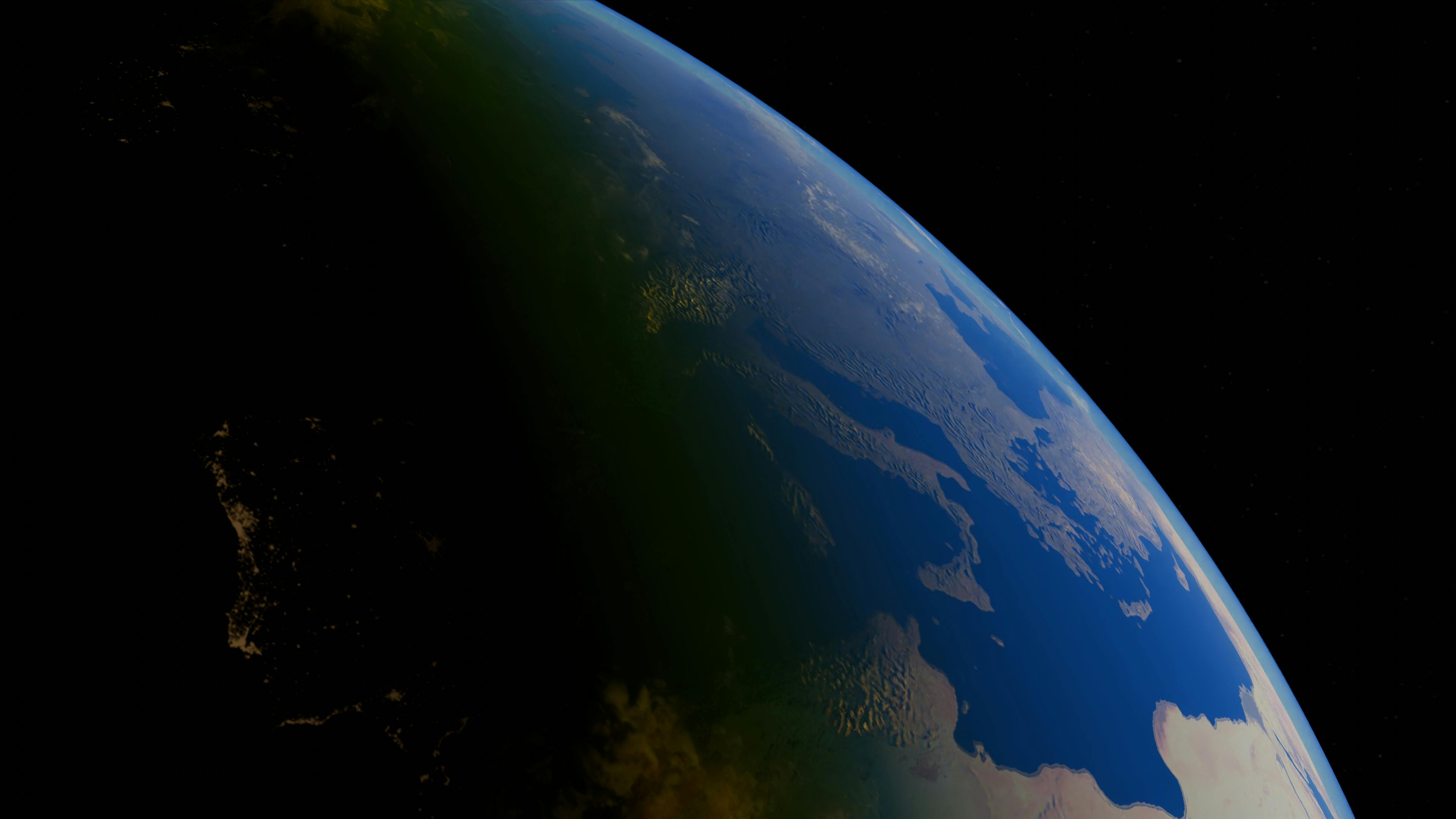 Atemberaubender Blick Auf Die Erde Aus Dem Weltraum · Kostenloses Stock ...