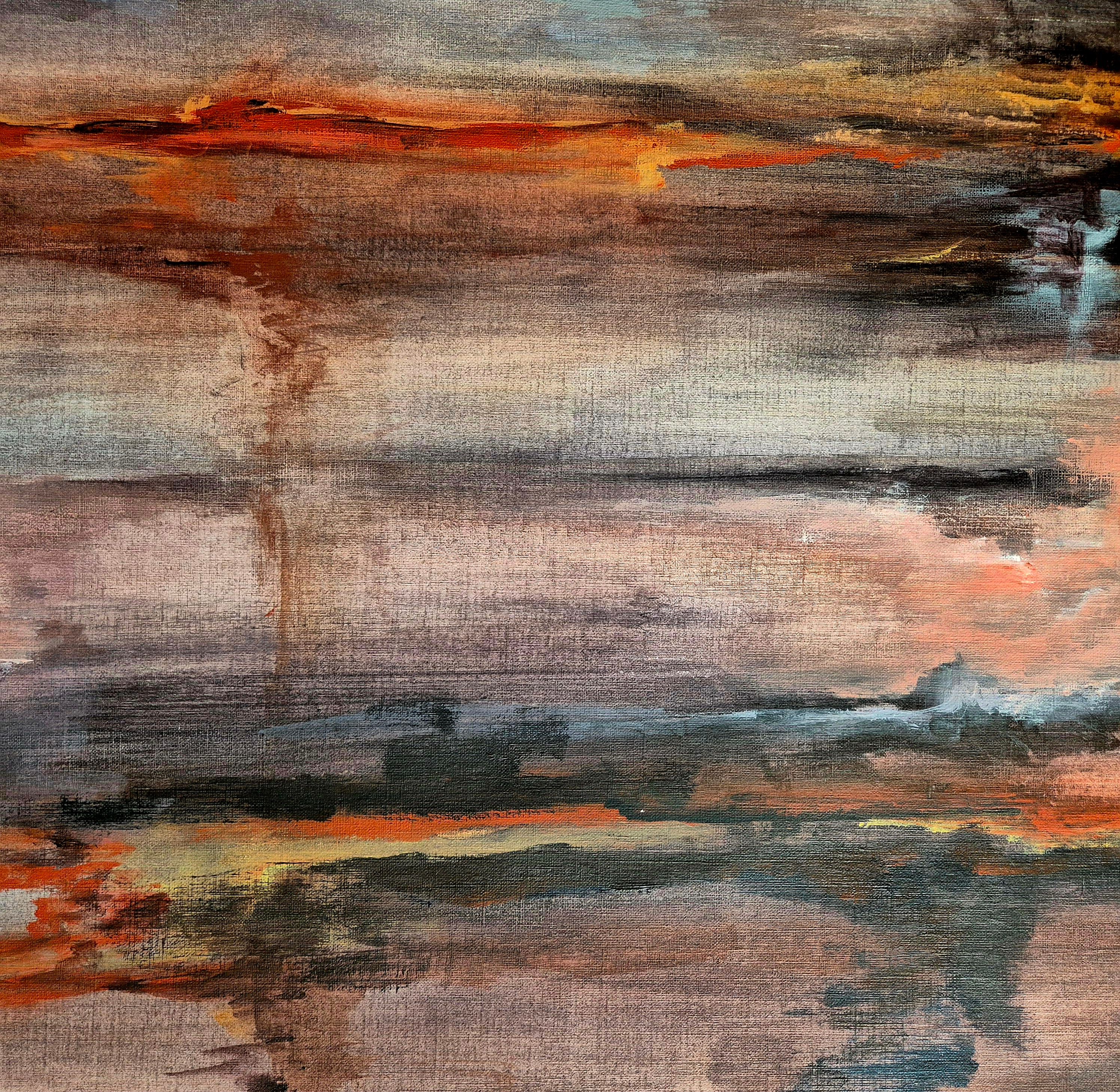 Abstract painting with warm earthy tones · Free Stock Photo