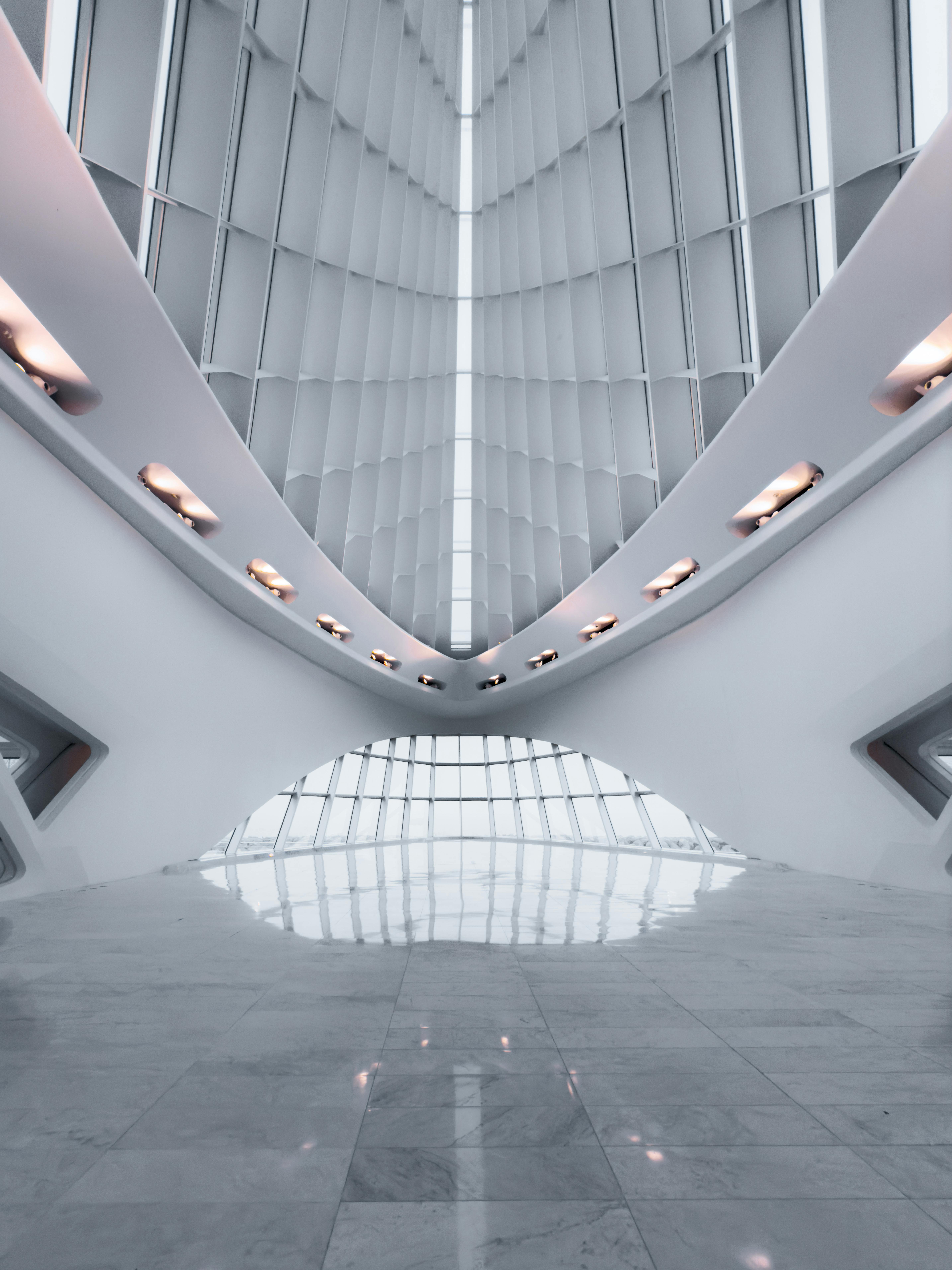 Sleek Modern Architecture Interior View · Free Stock Photo