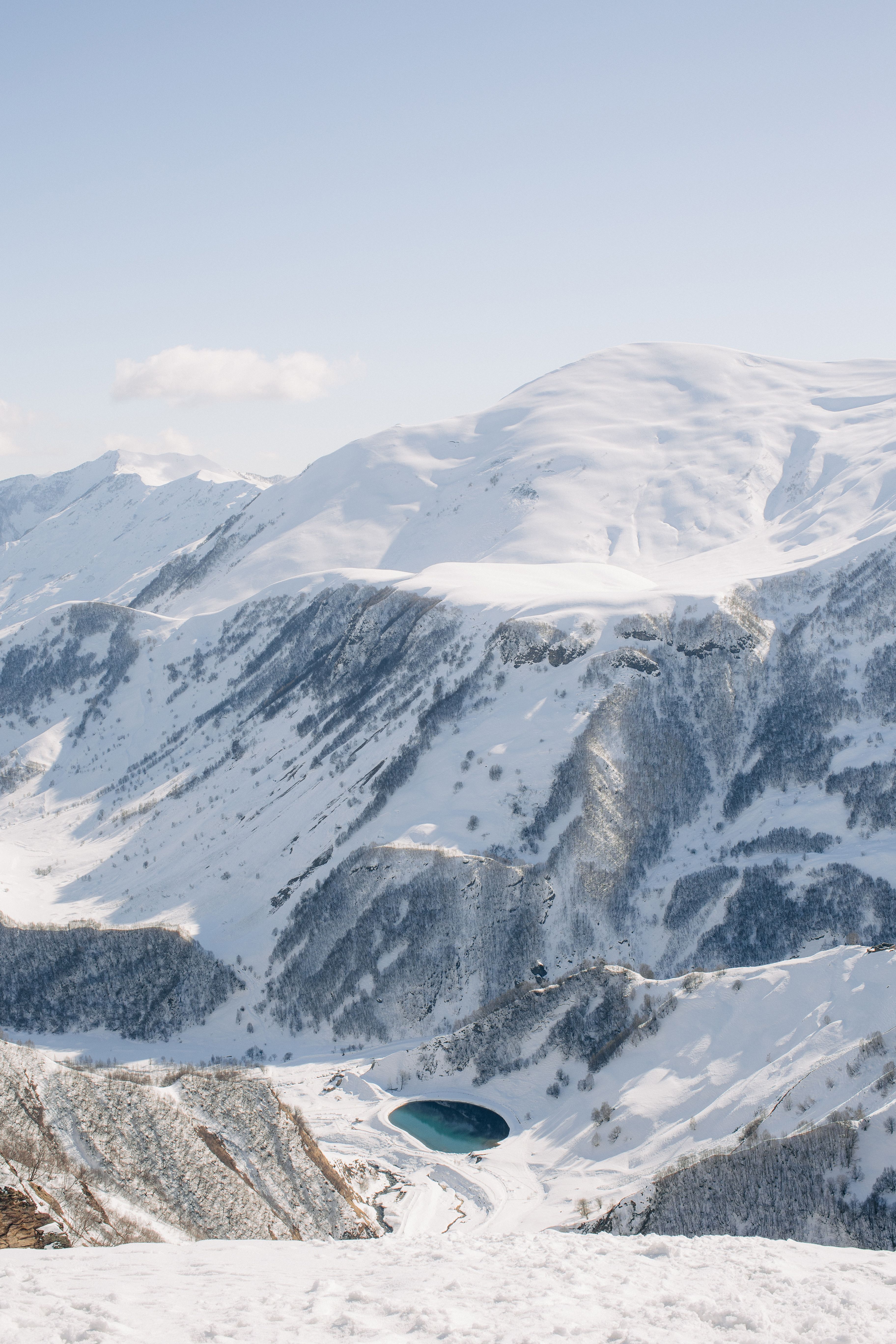 Stunning Winter Landscape in Gudauri, Georgia · Free Stock Photo