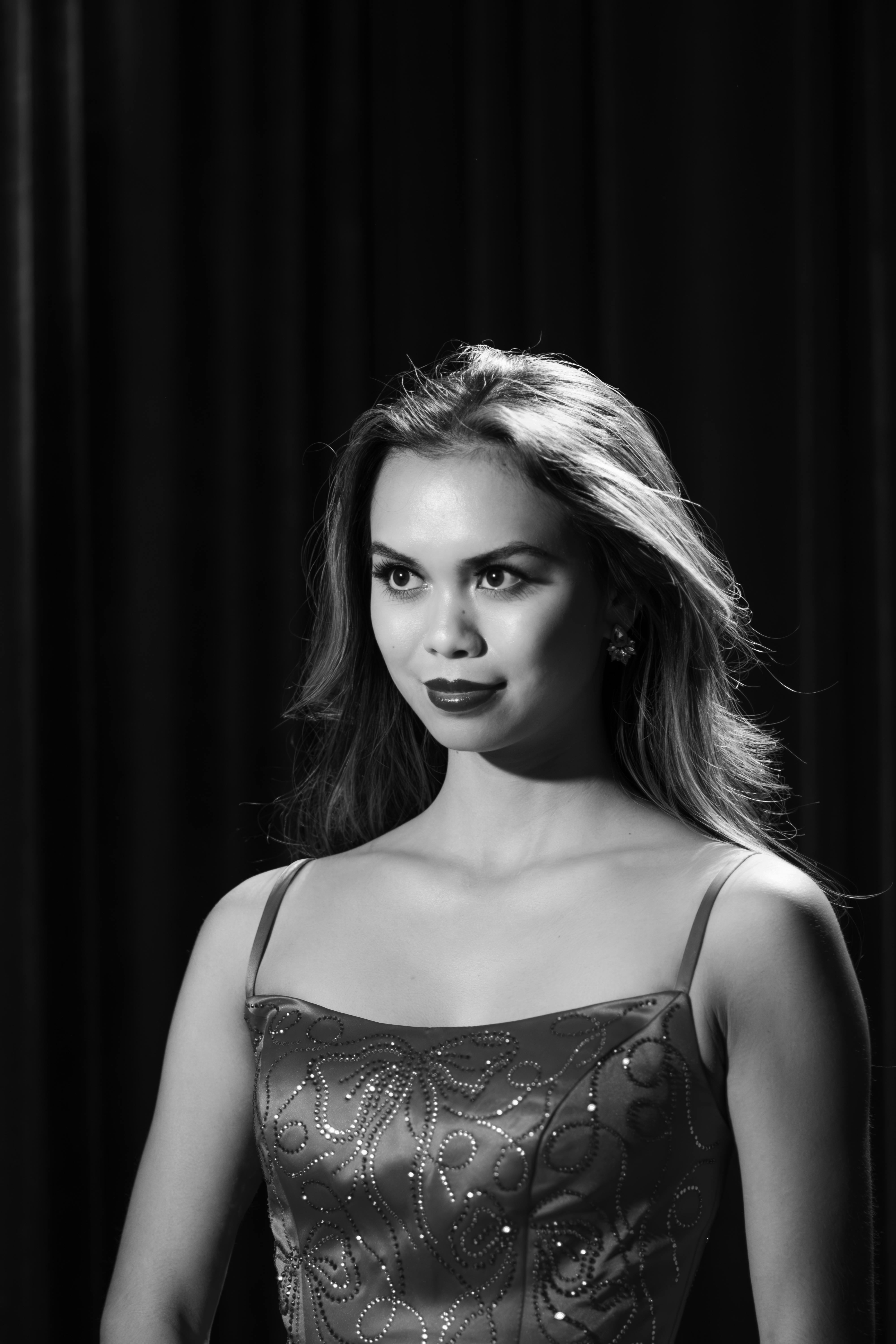 Elegant Woman in Glamorous Portrait · Free Stock Photo