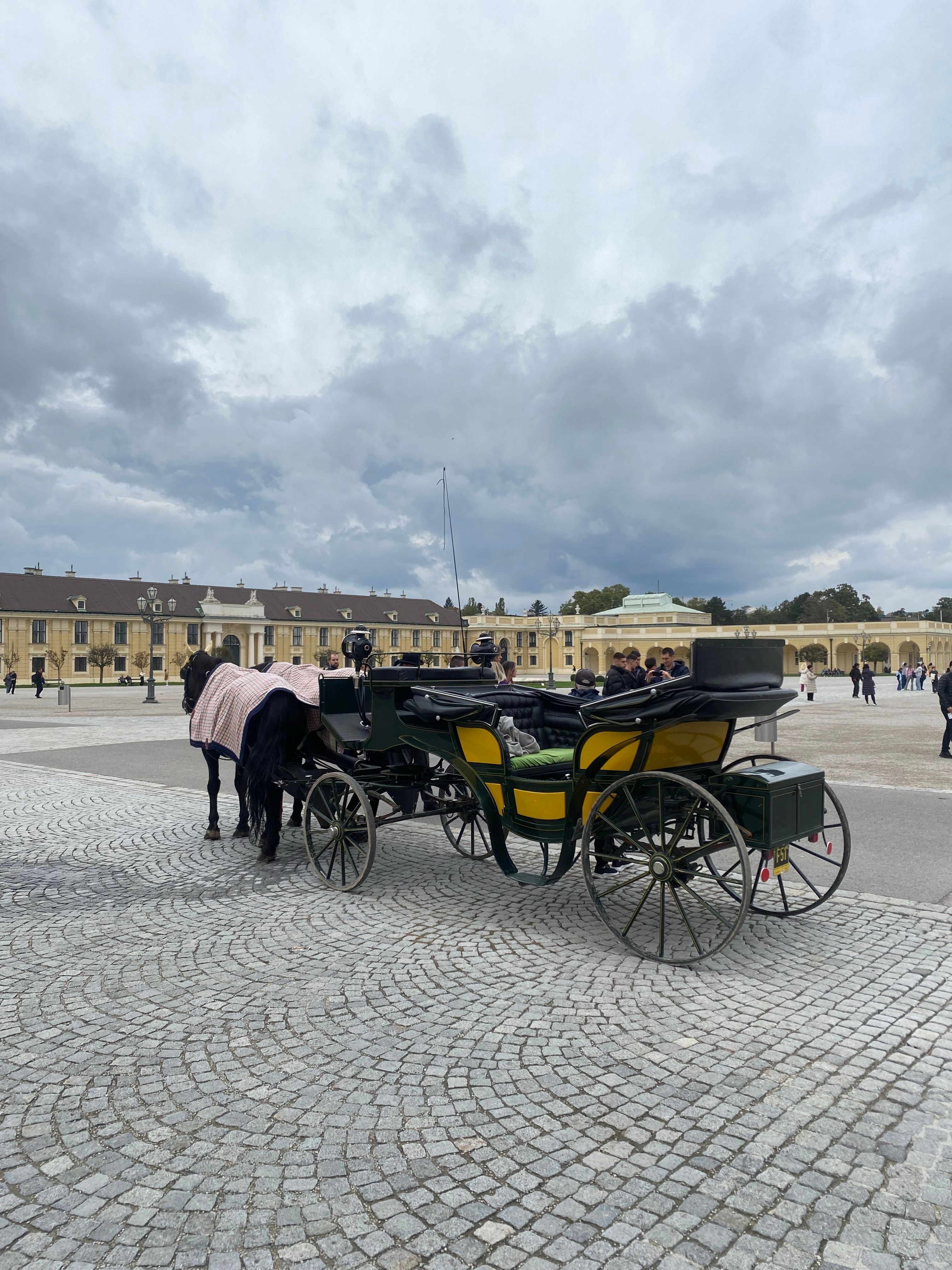 Horse-drawn Carriage at Historic European Square · Free Stock Photo