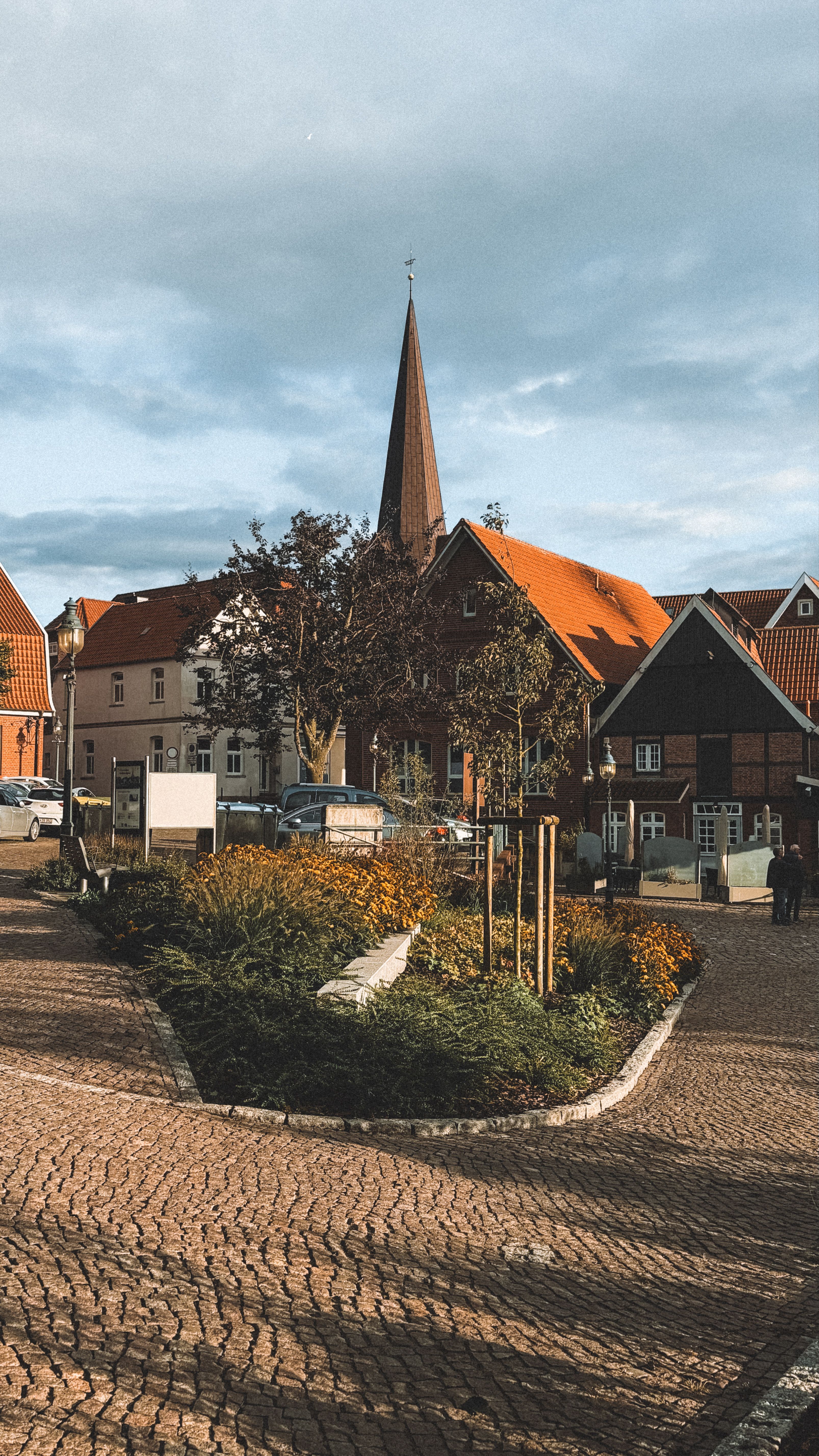 Charming European Village with Red-Tiled Roofs · Free Stock Photo