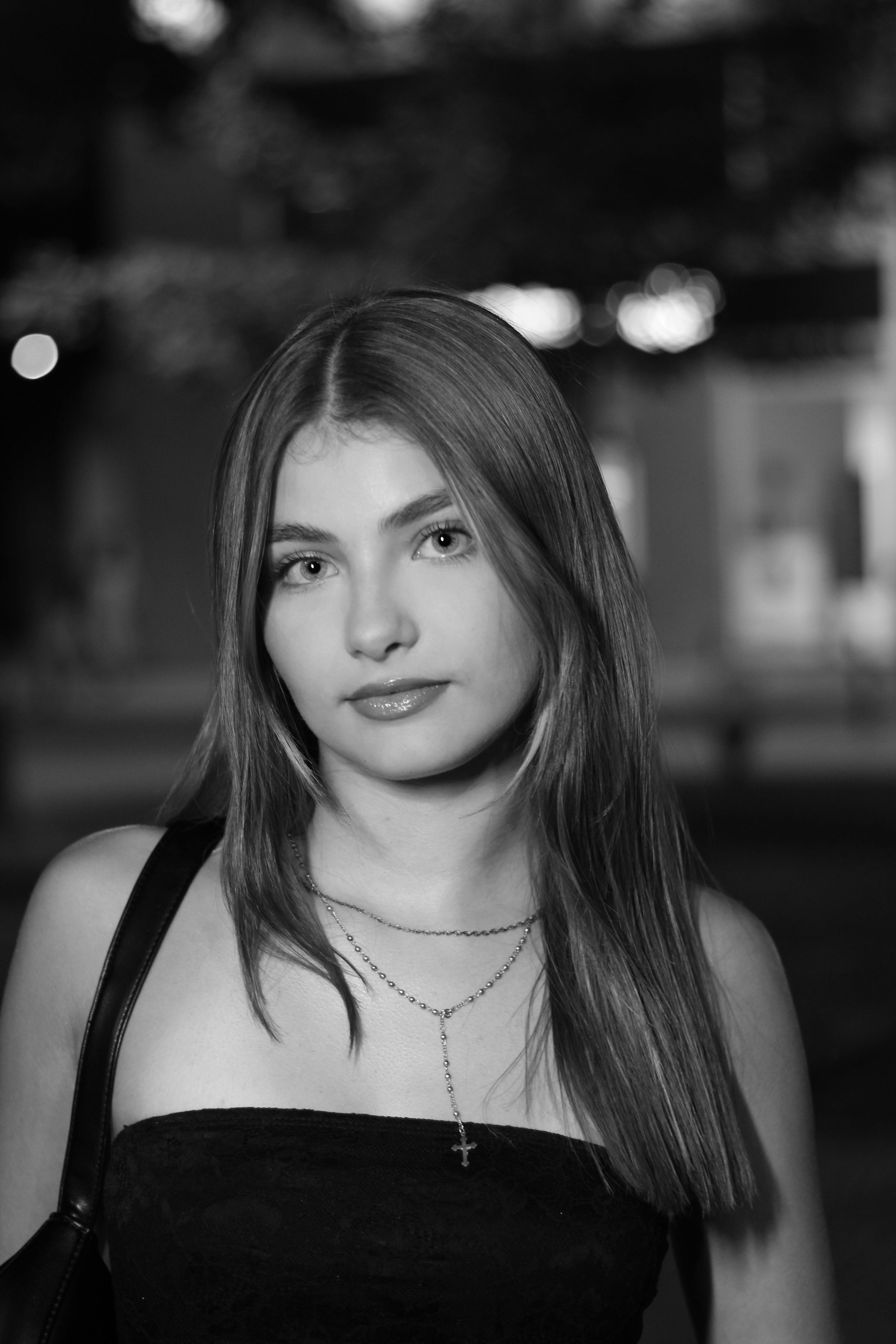 Elegant Black and White Portrait of a Young Woman · Free Stock Photo