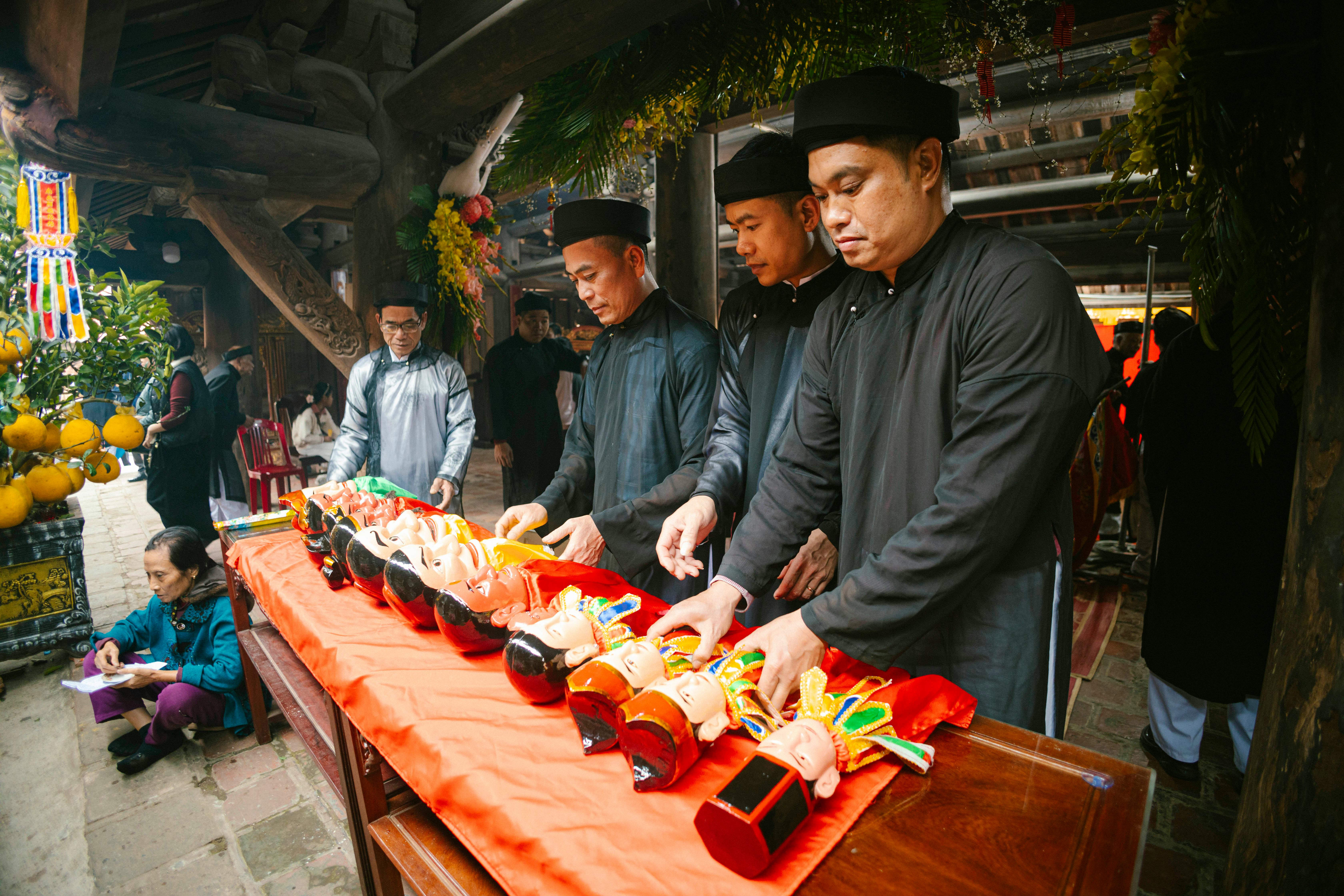 Traditional Ceremony with Puppet Display · Free Stock Photo