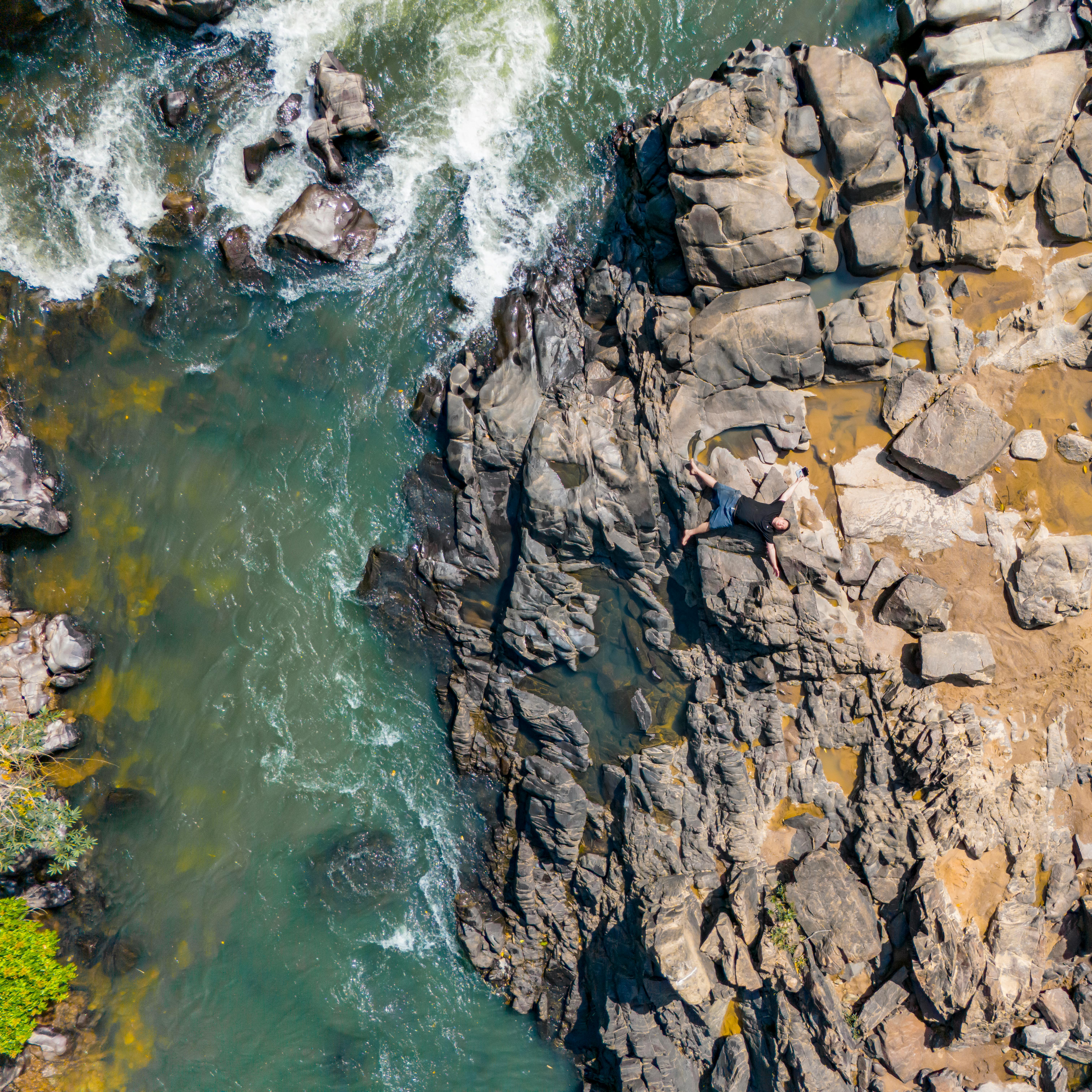 Aerial View of Rocks and River in Kon Tum, Vietnam · Free Stock Photo