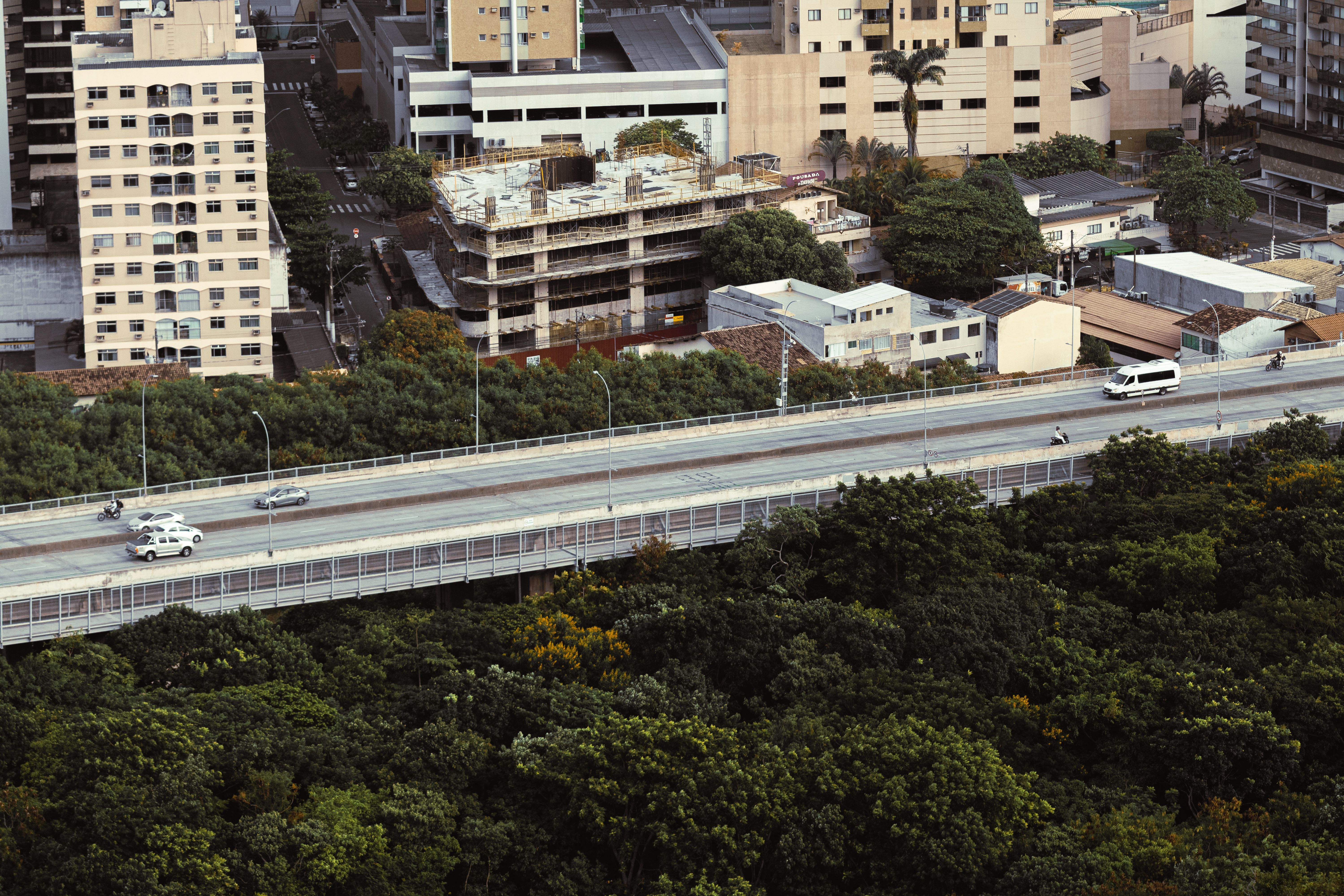 Aerial View of Urban Highway in Brazil Cityscape · Free Stock Photo