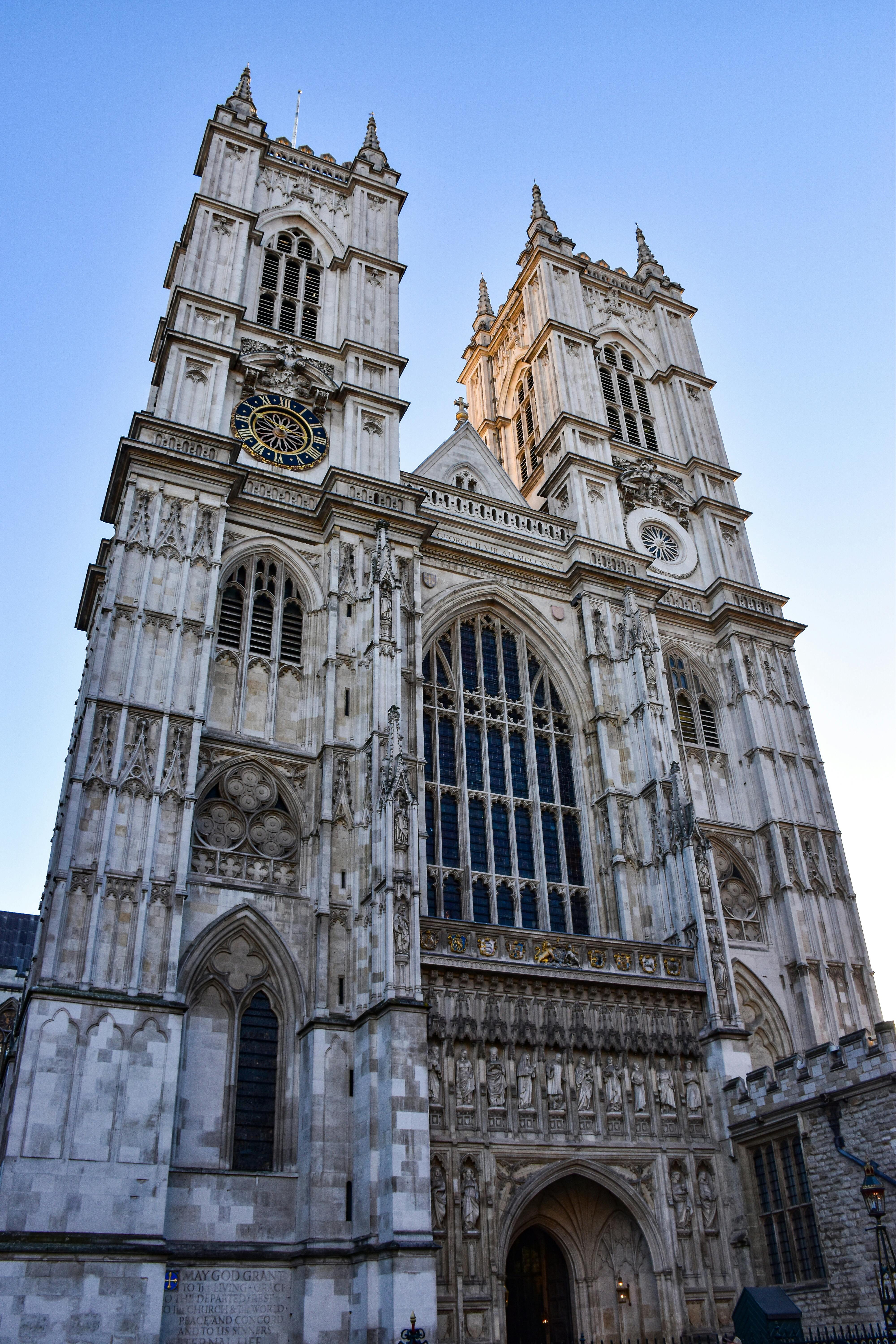 Westminster Abbey Front View in London · Free Stock Photo