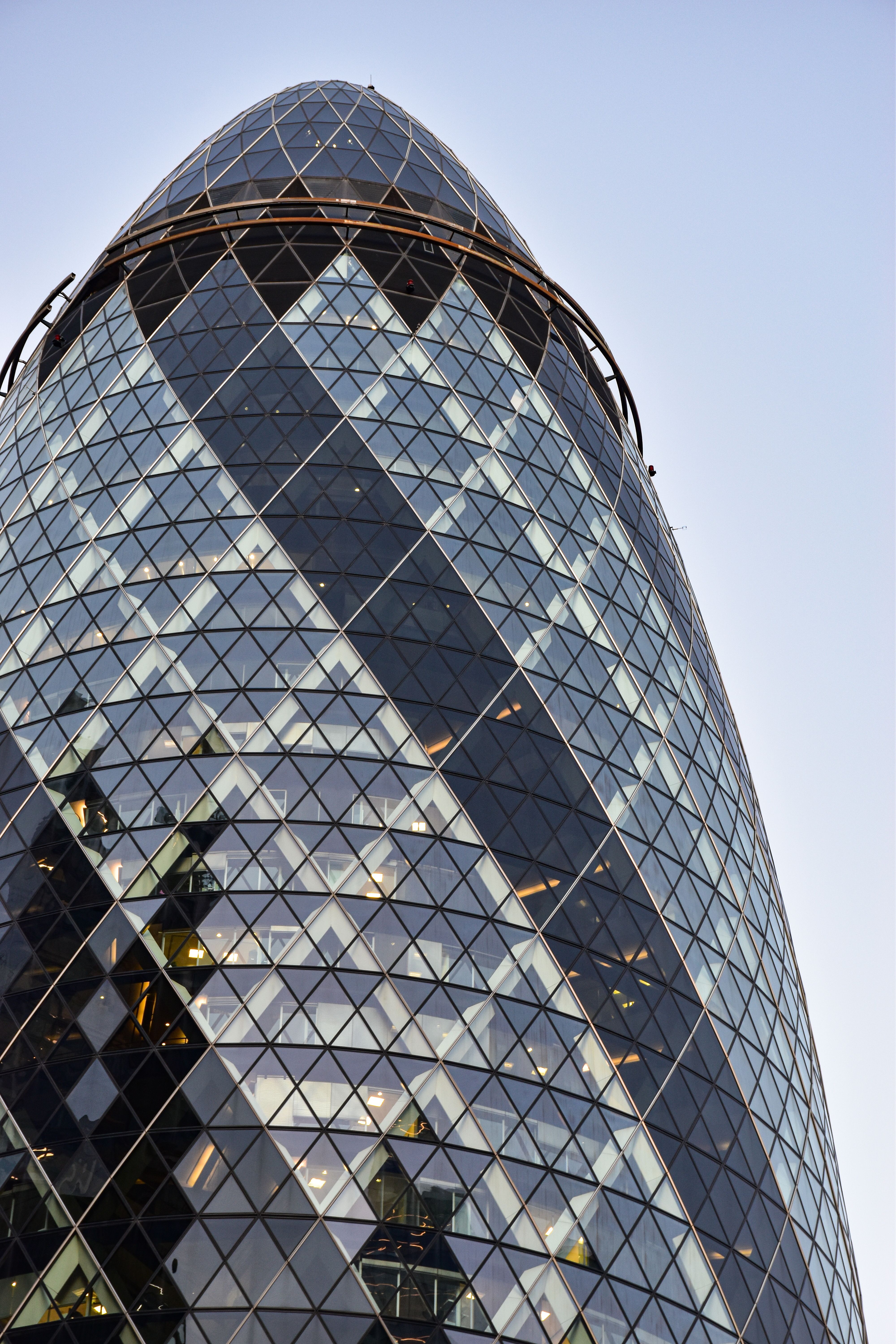 Iconic Gherkin Building in London Skyline · Free Stock Photo