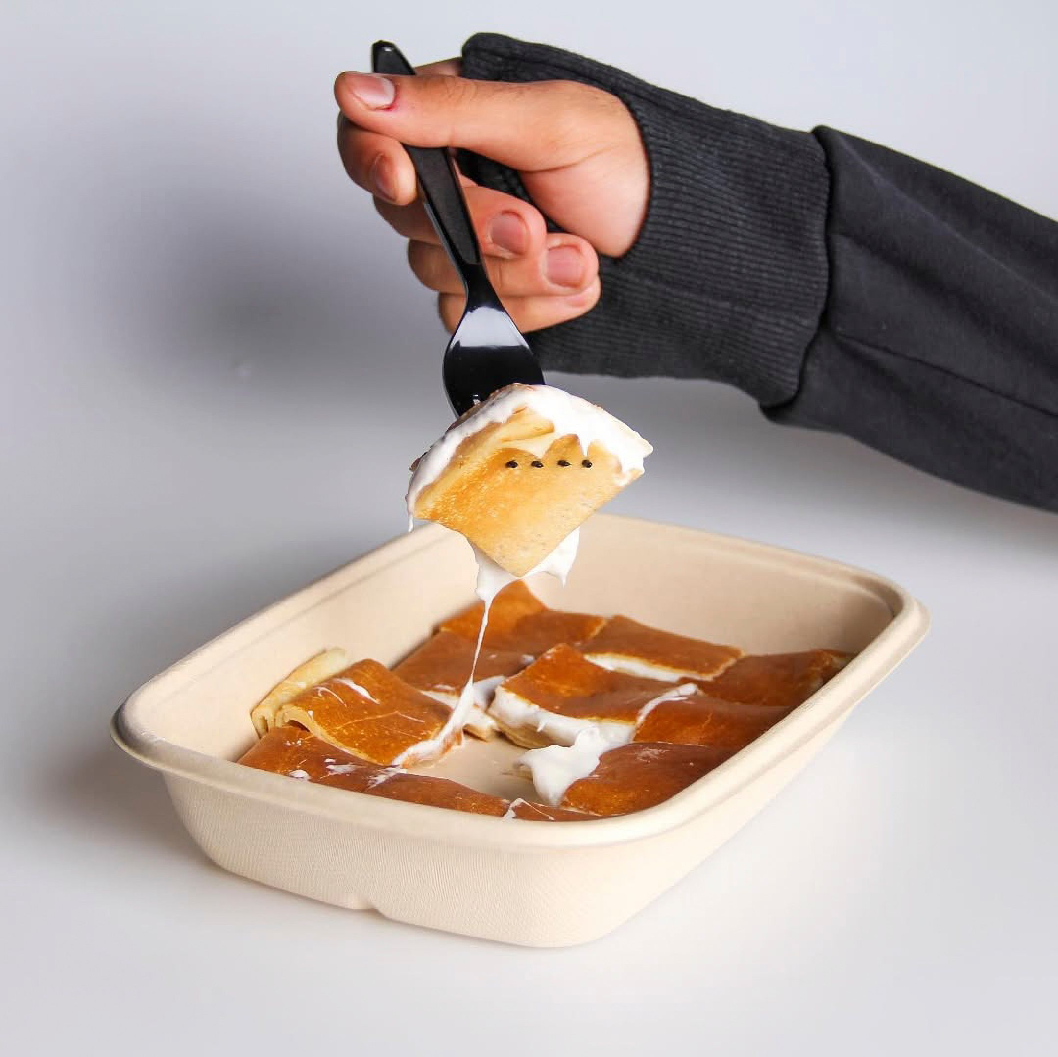 Person Enjoying Sweet Dessert with Fork · Free Stock Photo