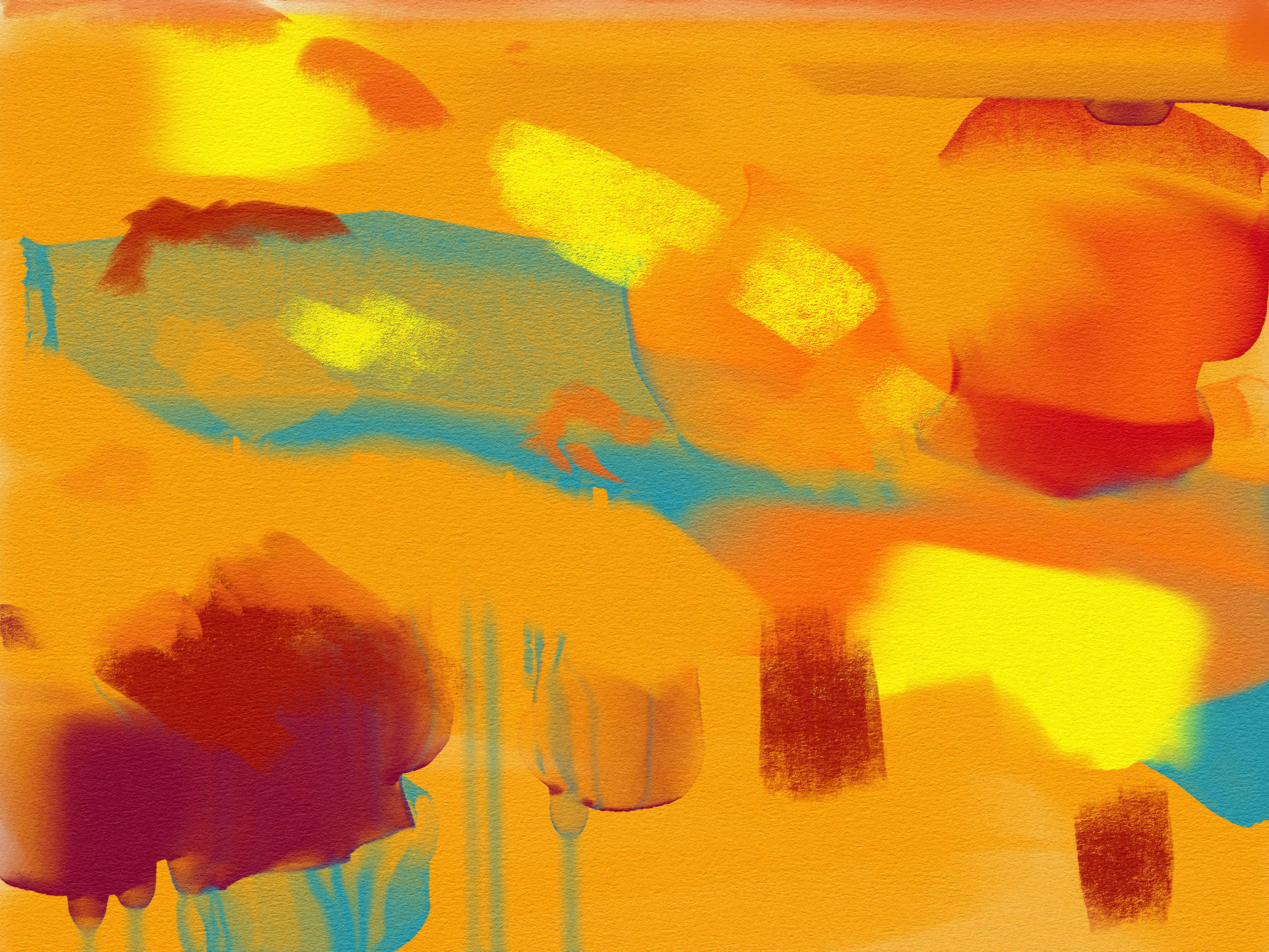 Vibrant Abstract Expressionist Digital Artwork · Free Stock Photo