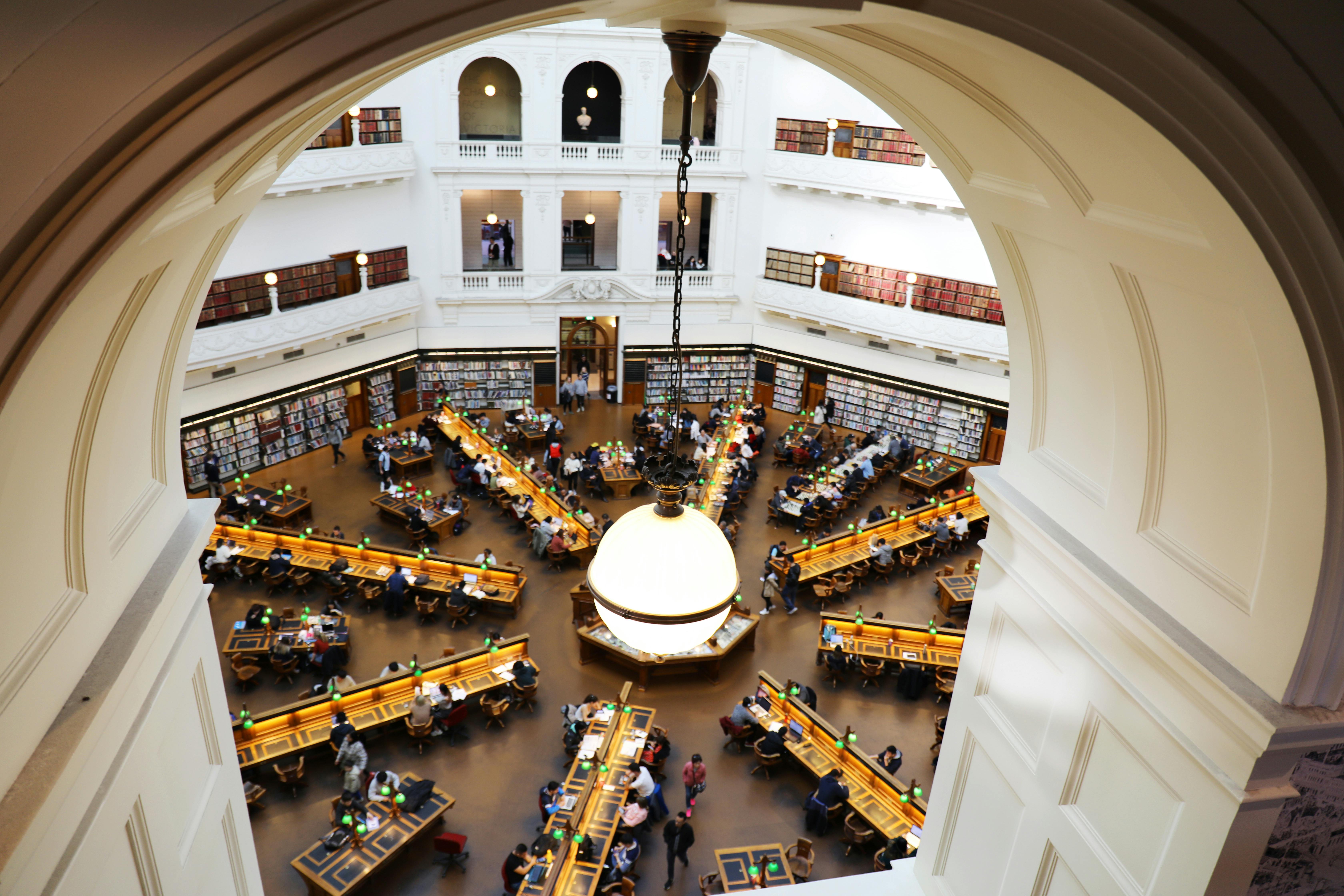 View of Dome Room in Victorian Library Interior · Free Stock Photo
