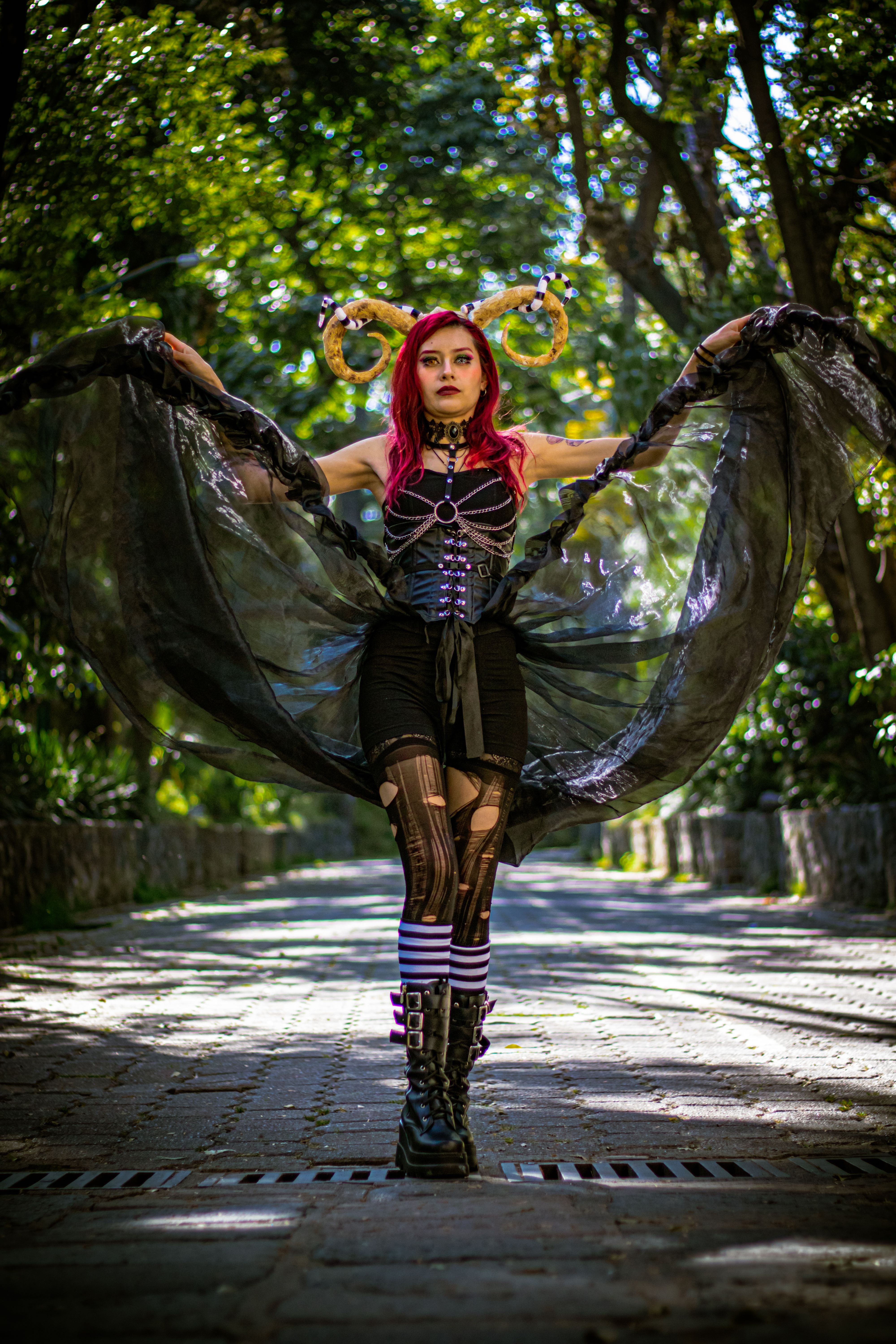 Cosplay Photography in Lush Park Setting · Free Stock Photo