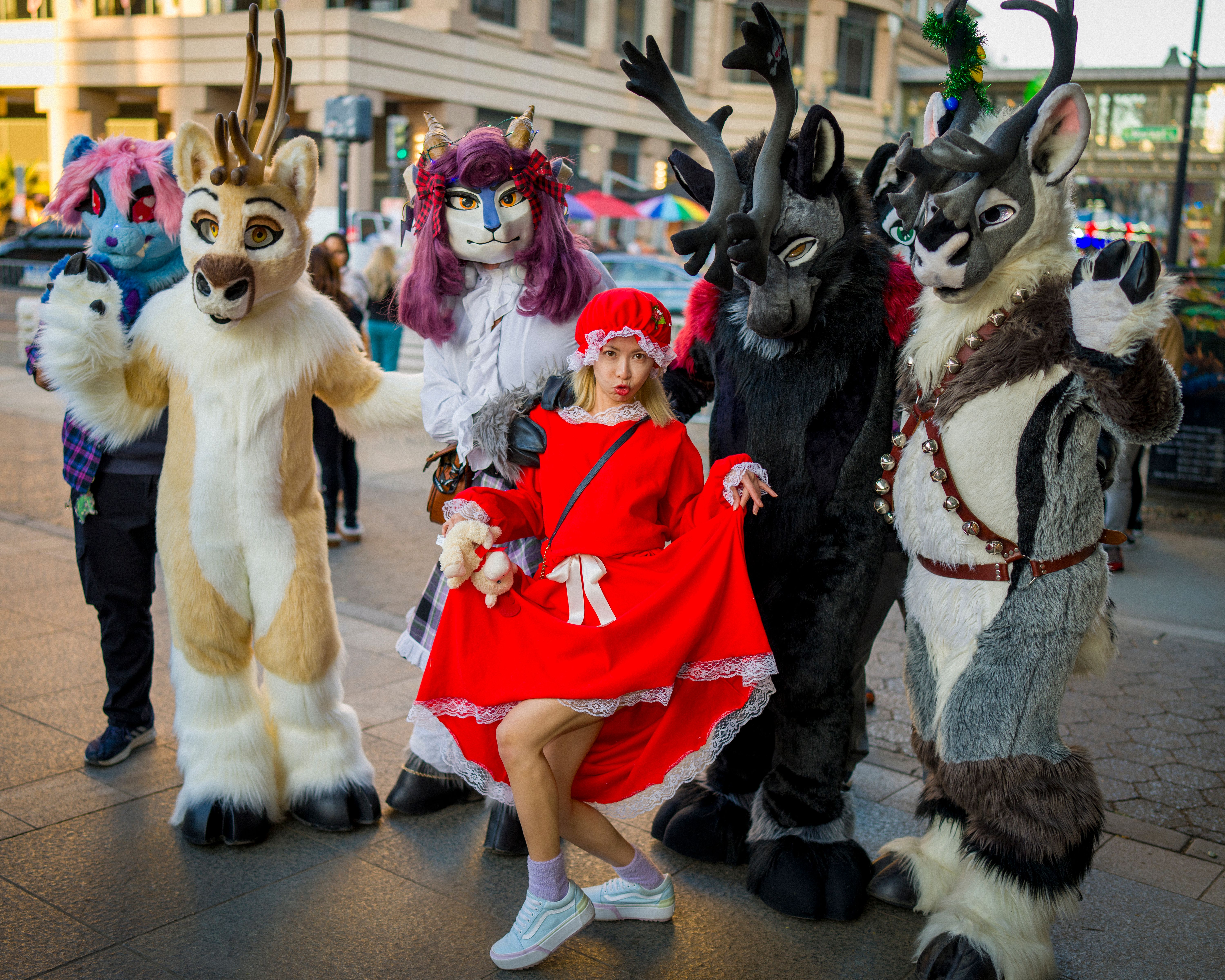 Cosplay Group in San Jose Urban Setting · Free Stock Photo
