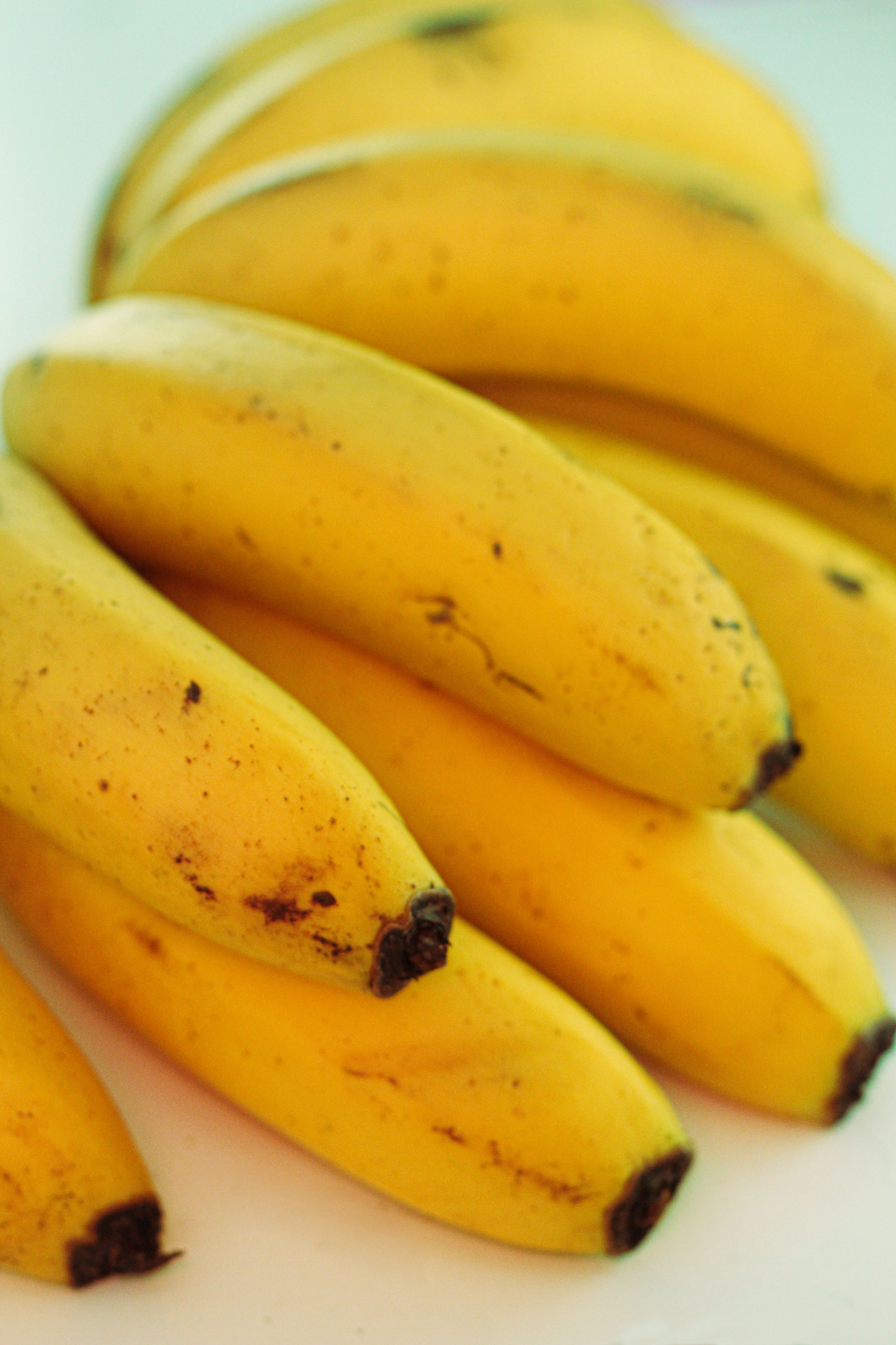 Sekelompok Pisang Segar Dan Matang Di Latar Belakang Putih · Foto Stok ...