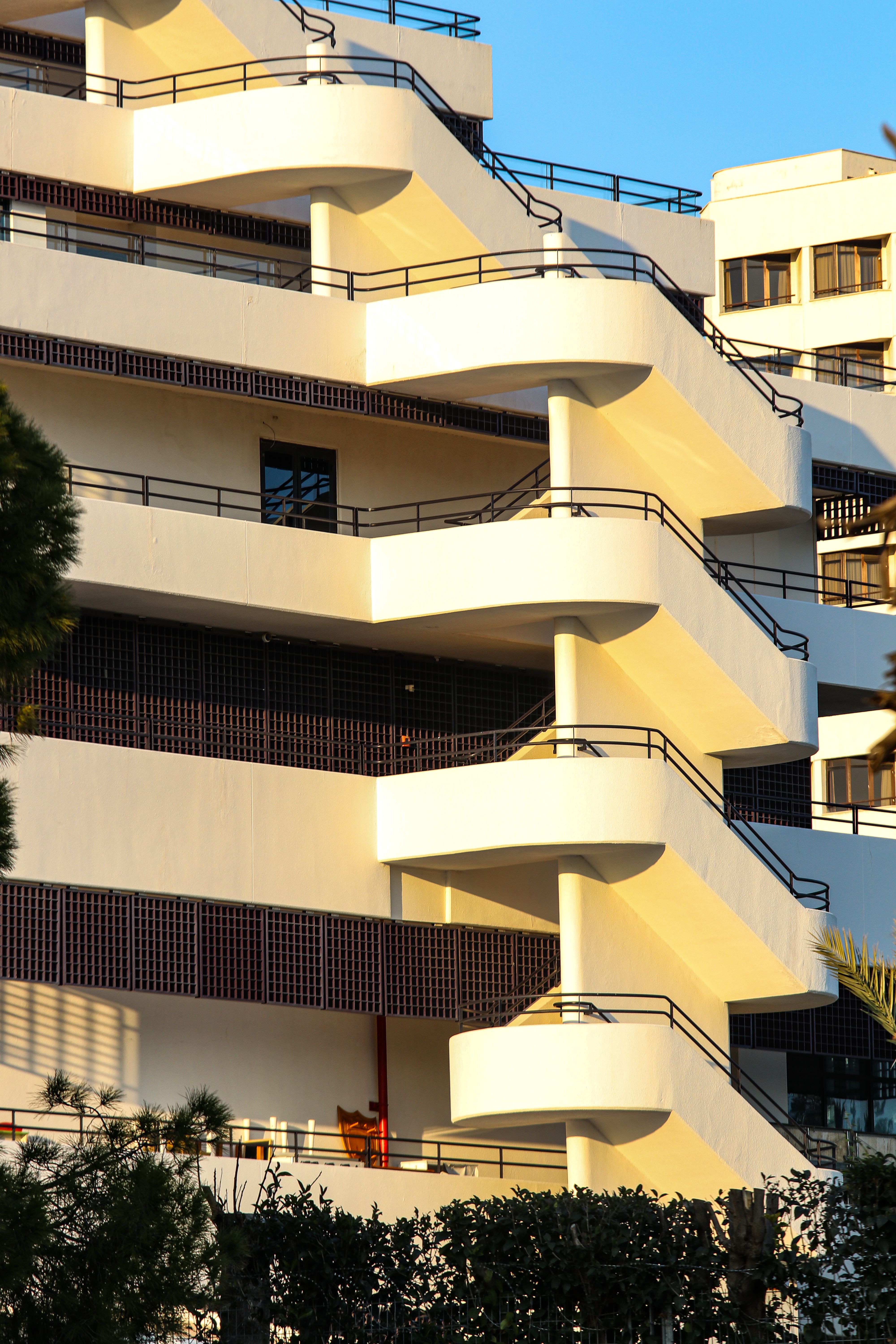 Modern architectural building with unique staircase design · Free Stock ...