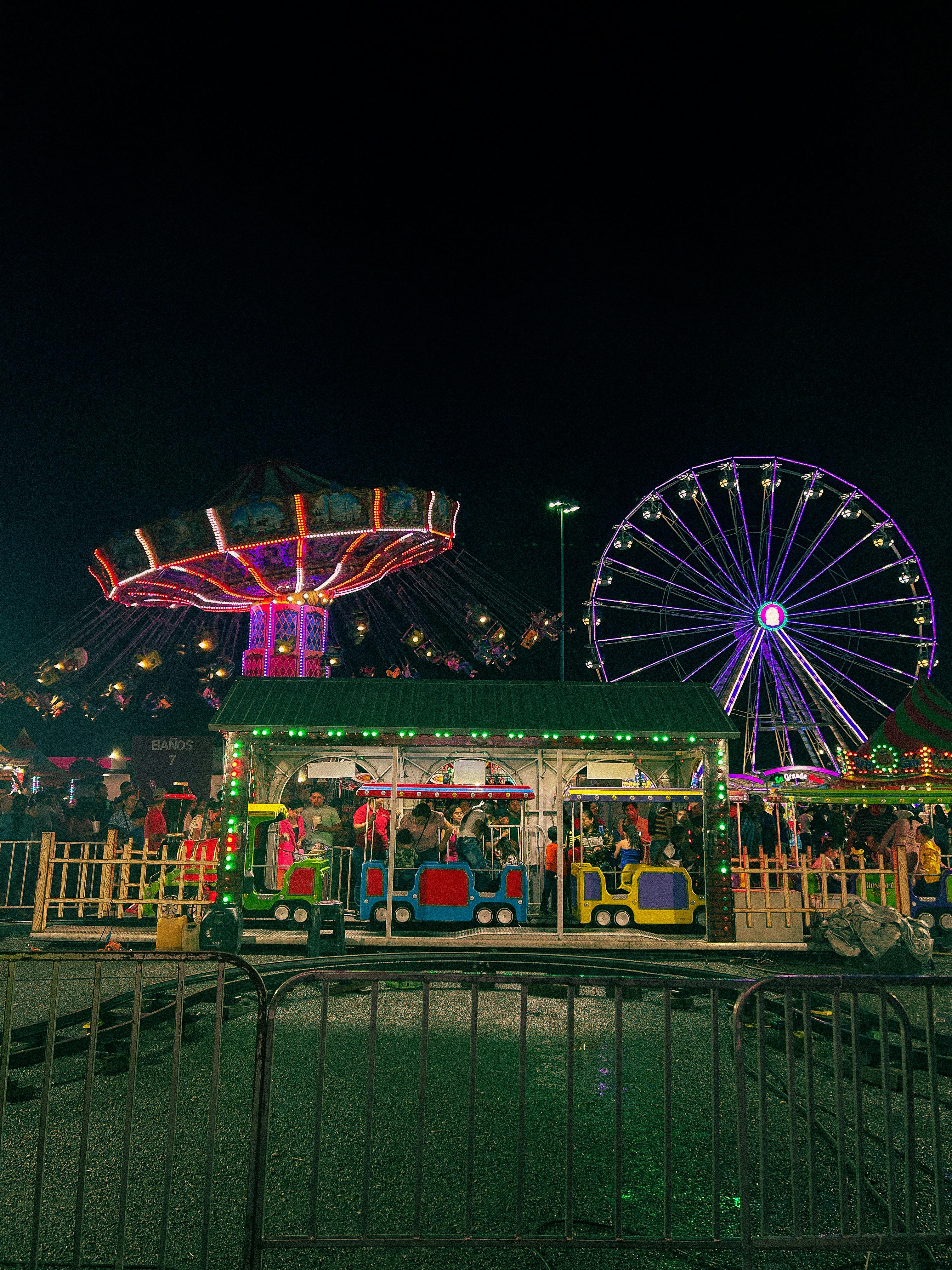 Colorful Nighttime Carnival Scene in Mexico · Free Stock Photo