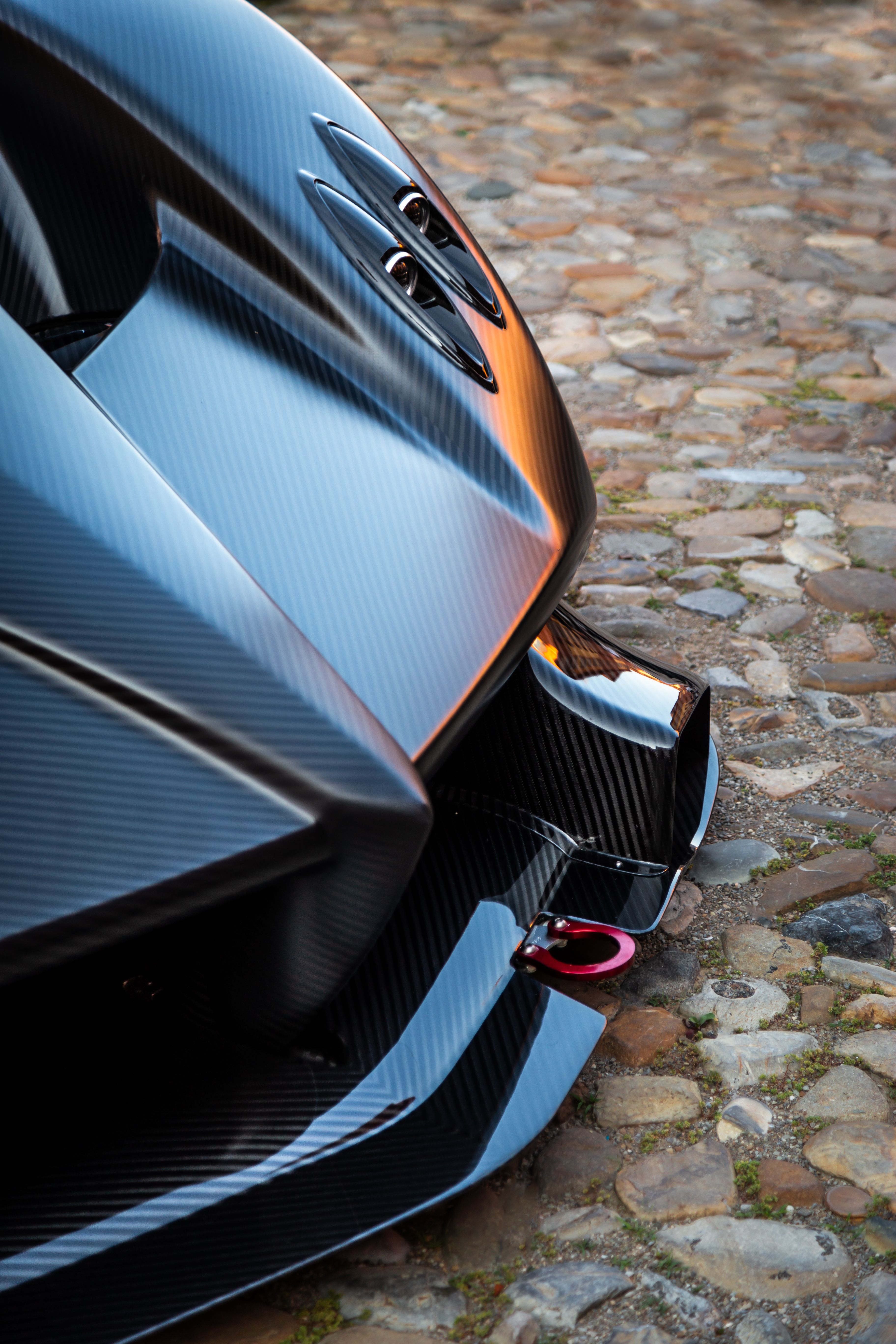 Détail élégant En Fibre De Carbone D'une Hypercar De Luxe · Photo gratuite