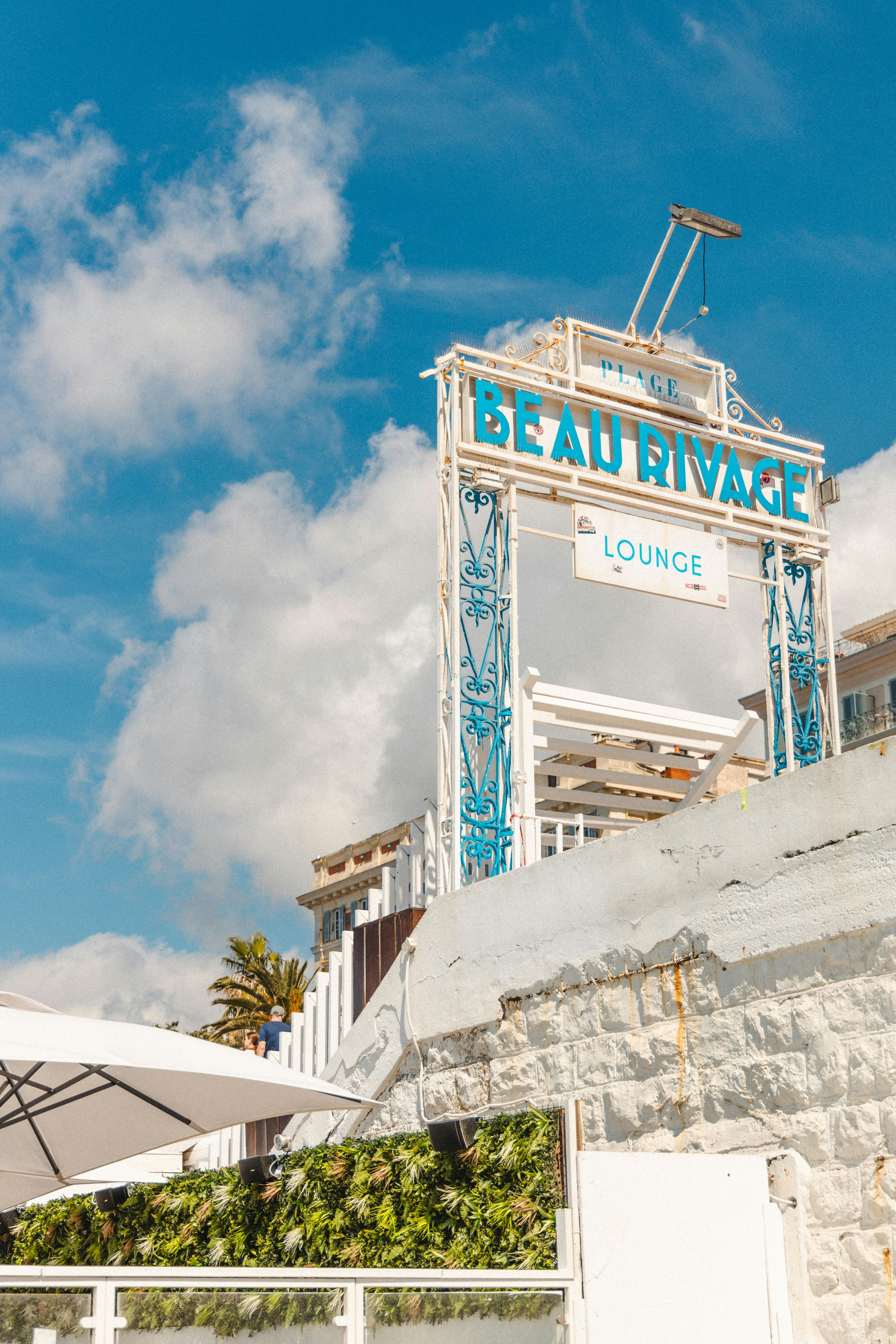 Iconic Beau Rivage Sign in Nice, France · Free Stock Photo
