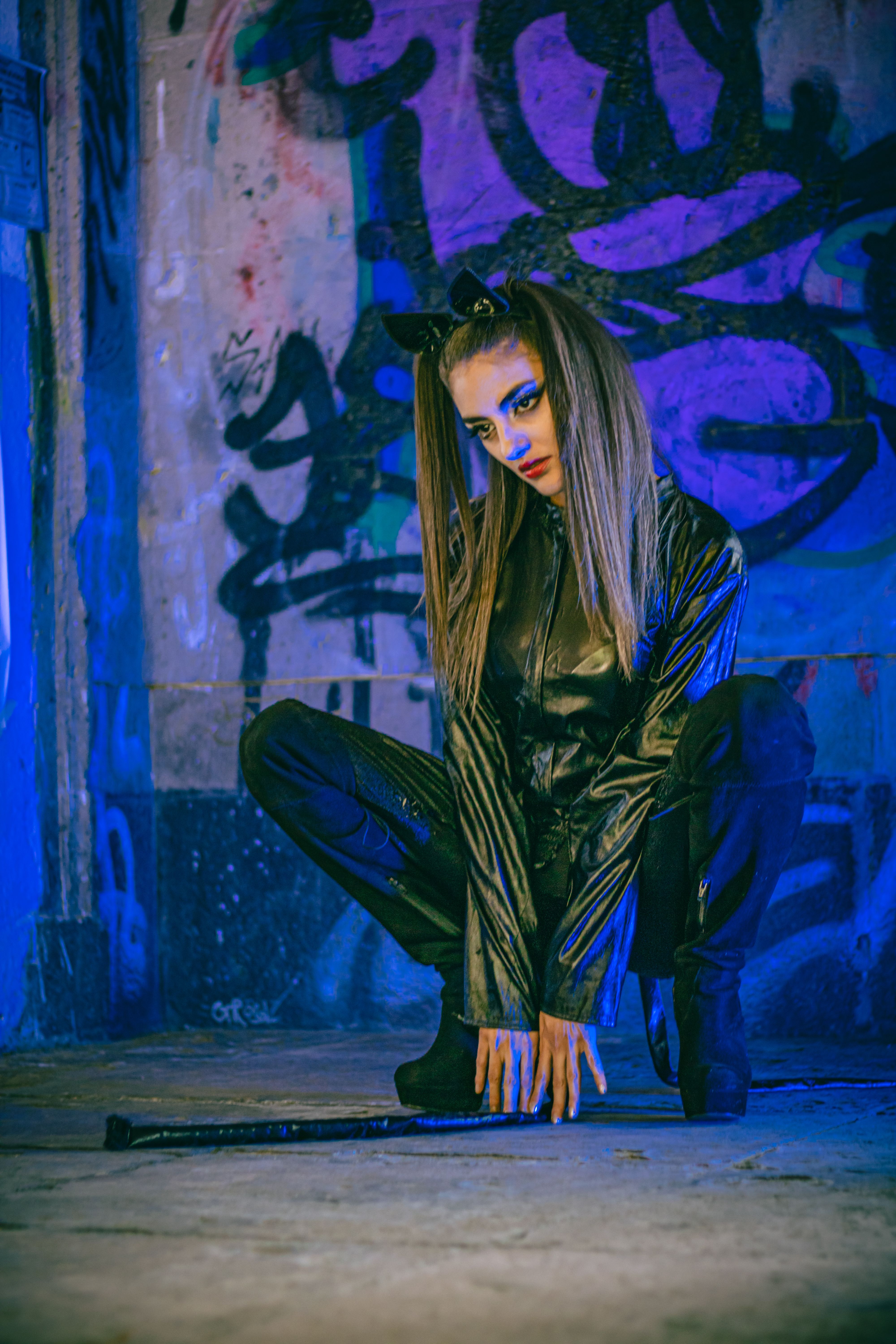 Cosplay Portrait in Graffiti Alley, Mexico City · Free Stock Photo