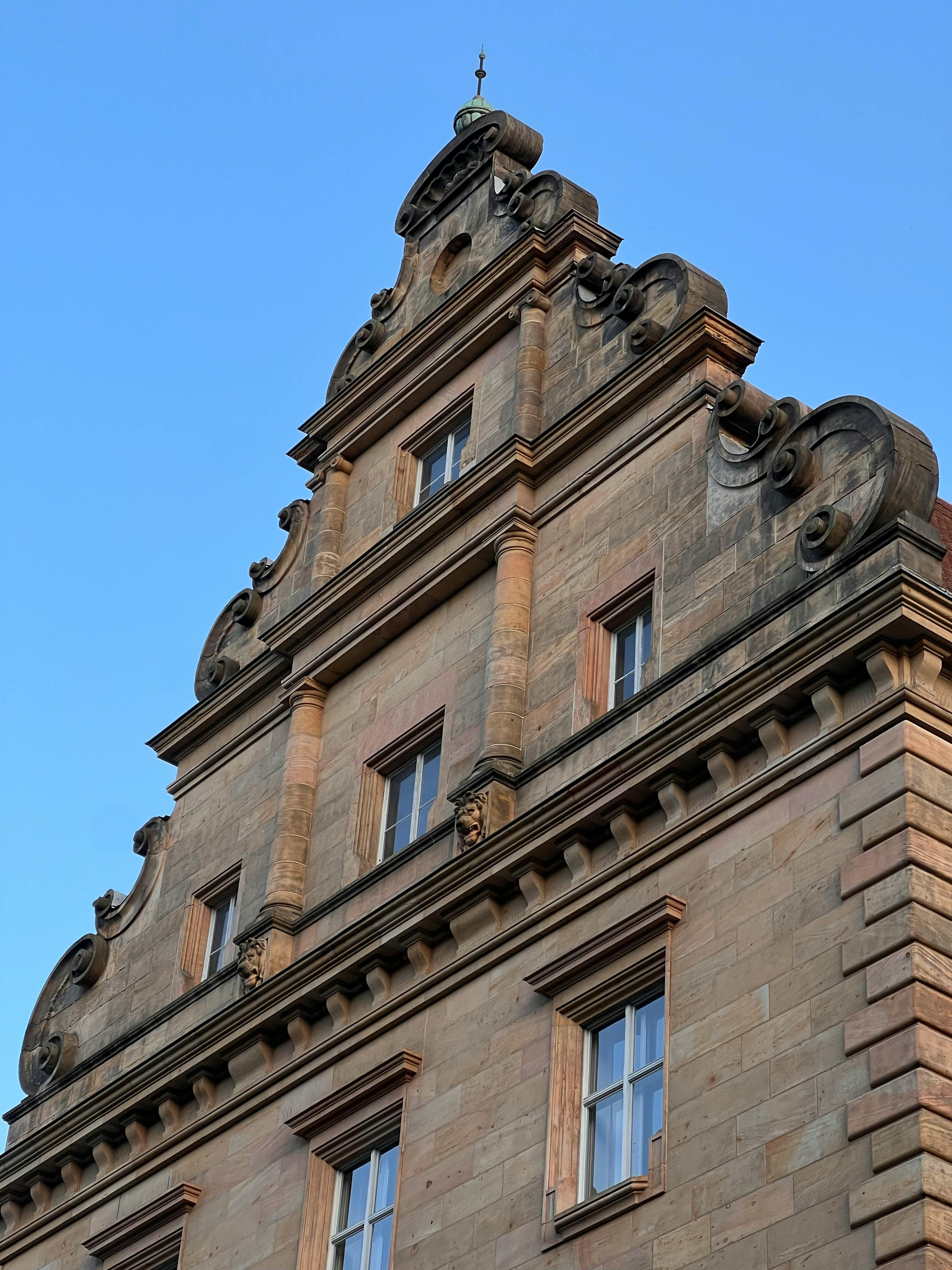 Renaissance Revival Building Facade Against Clear Sky · Free Stock Photo